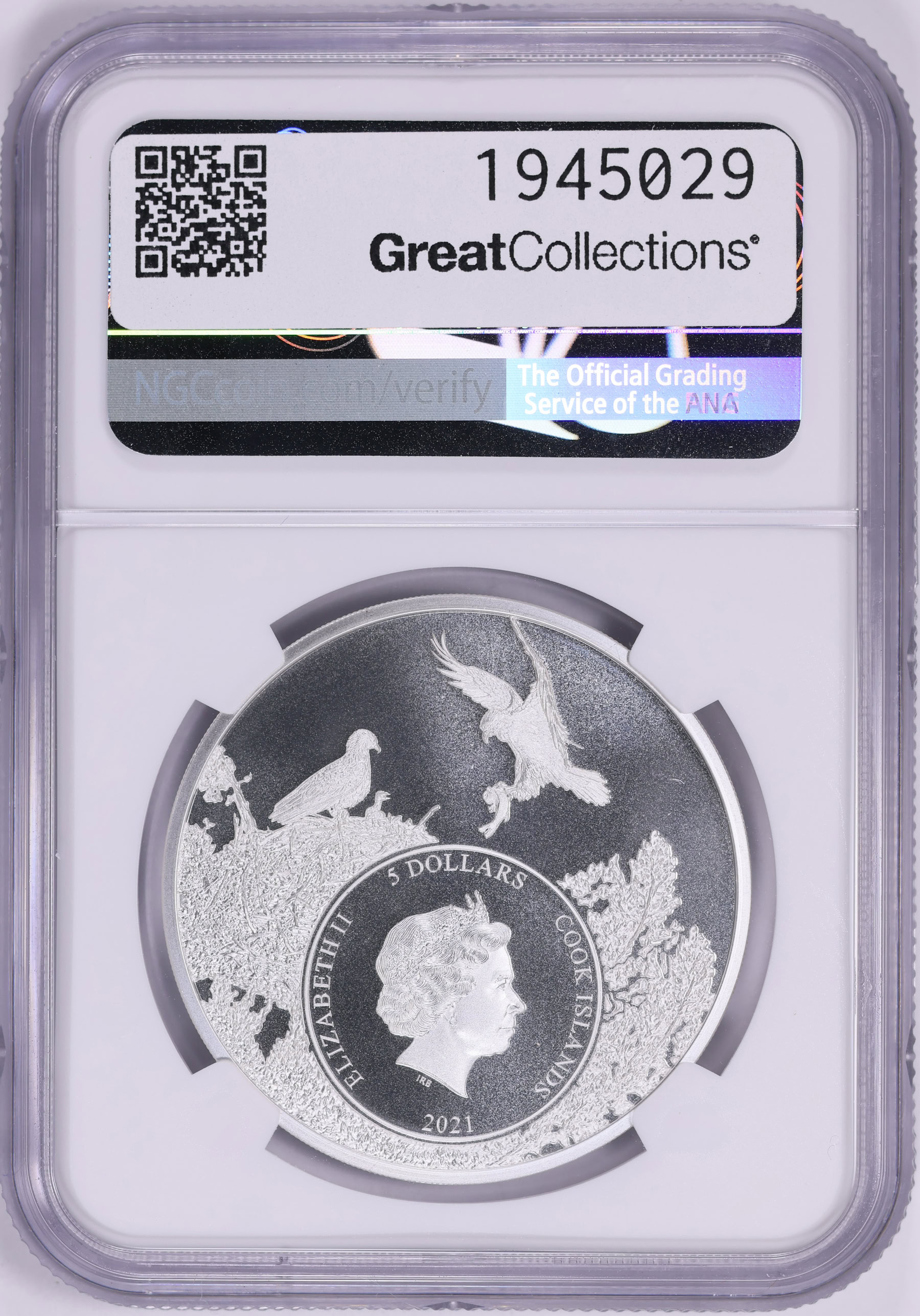 Cook Islands 2021 Colorized Silver $5 U.S. State Animal Series Colorado ...