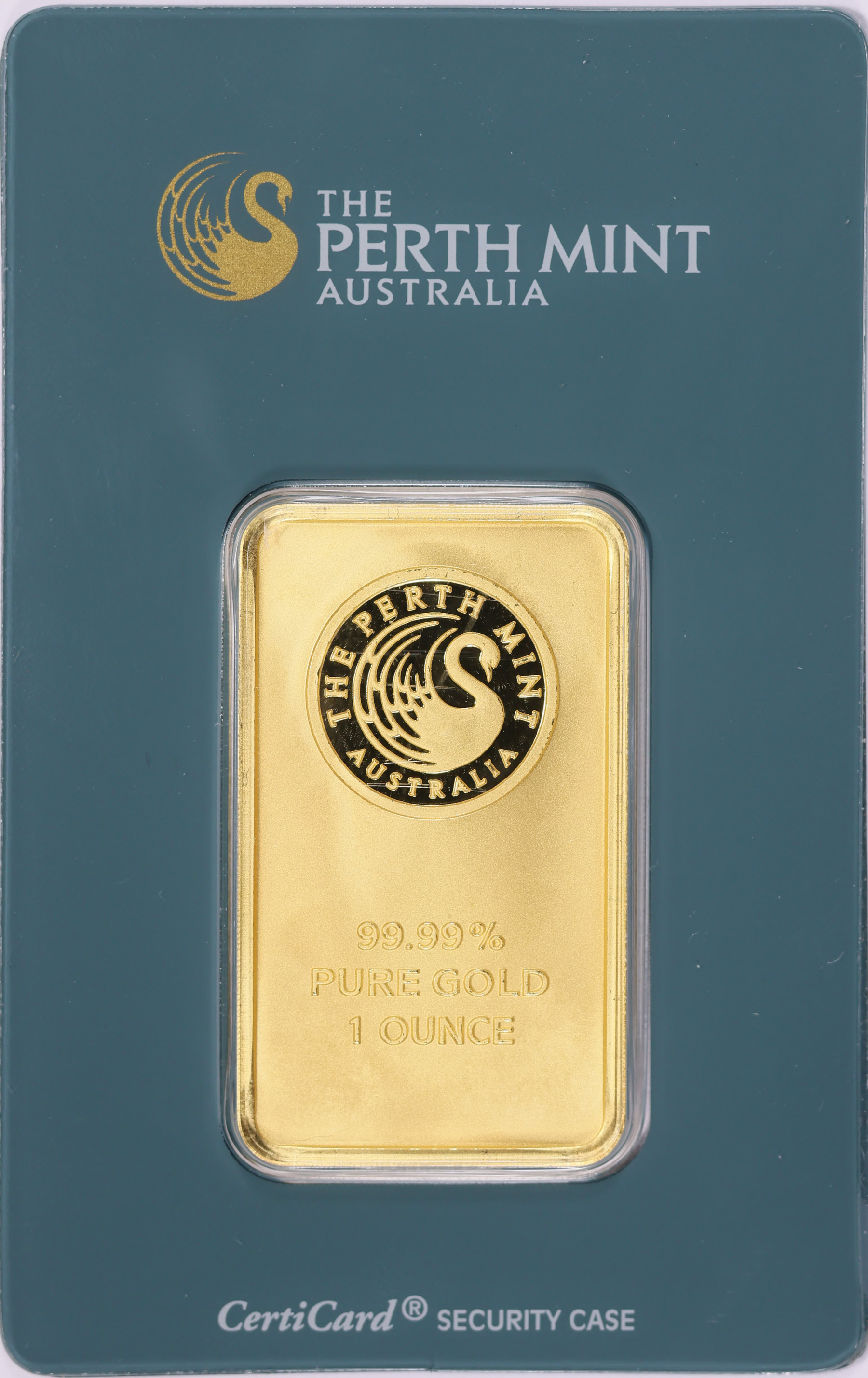Australia ND Gold 1oz Perth Mint Ingot/Bar Uncertified in Card of Issue ...