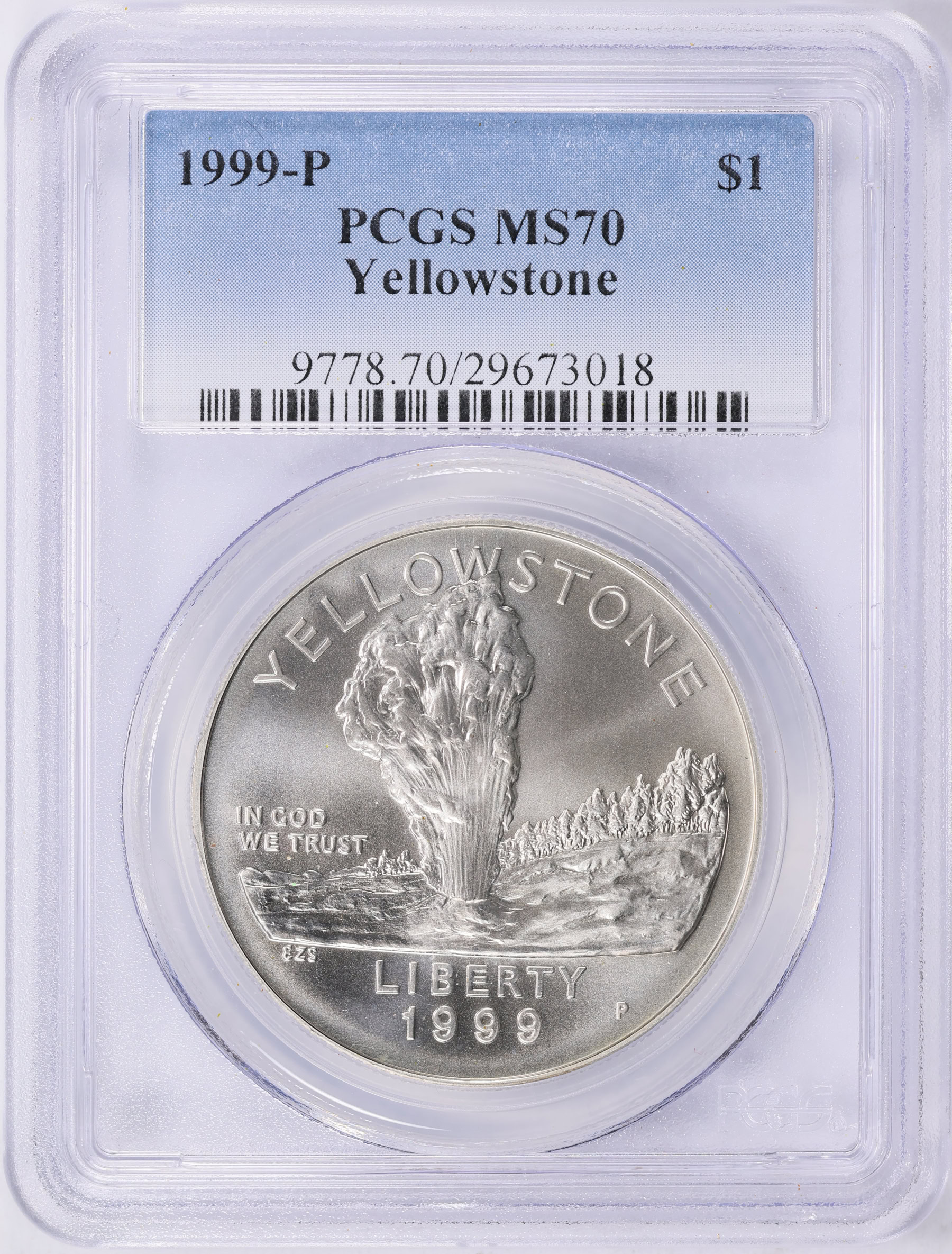 1999-P Yellowstone National Park Silver Dollar PCGS MS-70 (Item 1945133 ...
