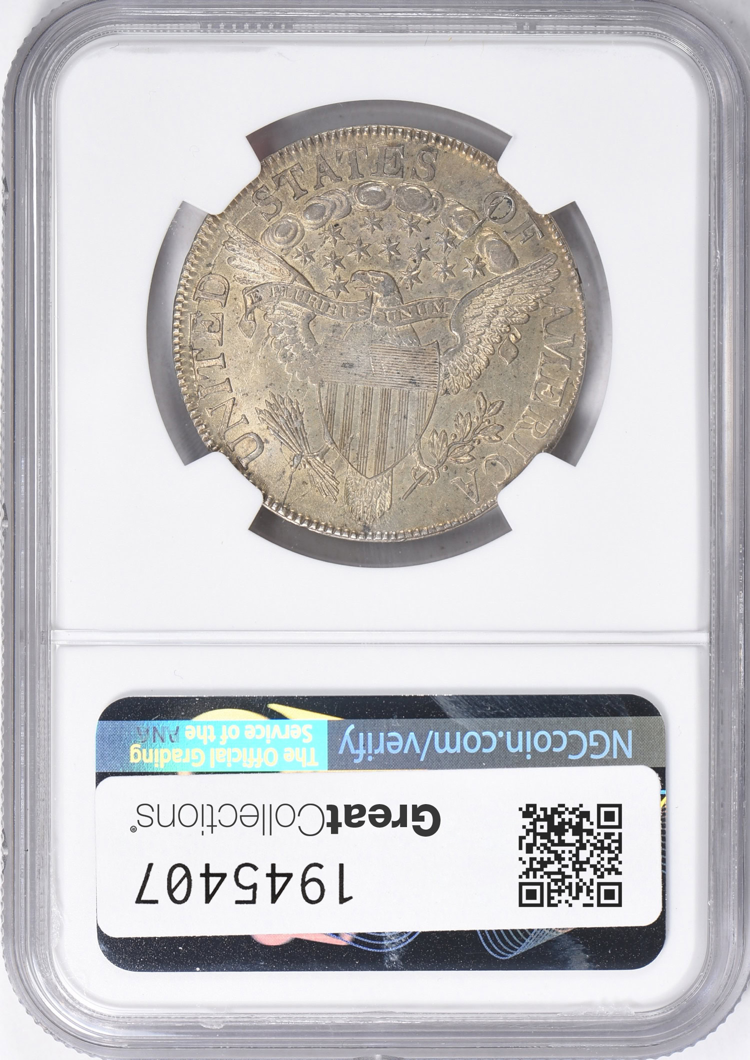 1806 Draped Bust Half Dollar Pointed 6, Stem Through Claw NGC Unc ...