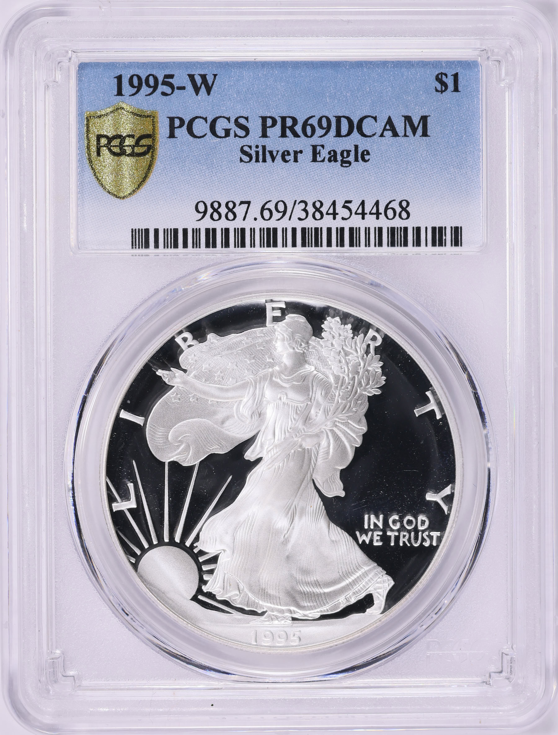 1995-W $1 Silver Eagle PCGS Proof-69 DCAM (Item 1945632 ...