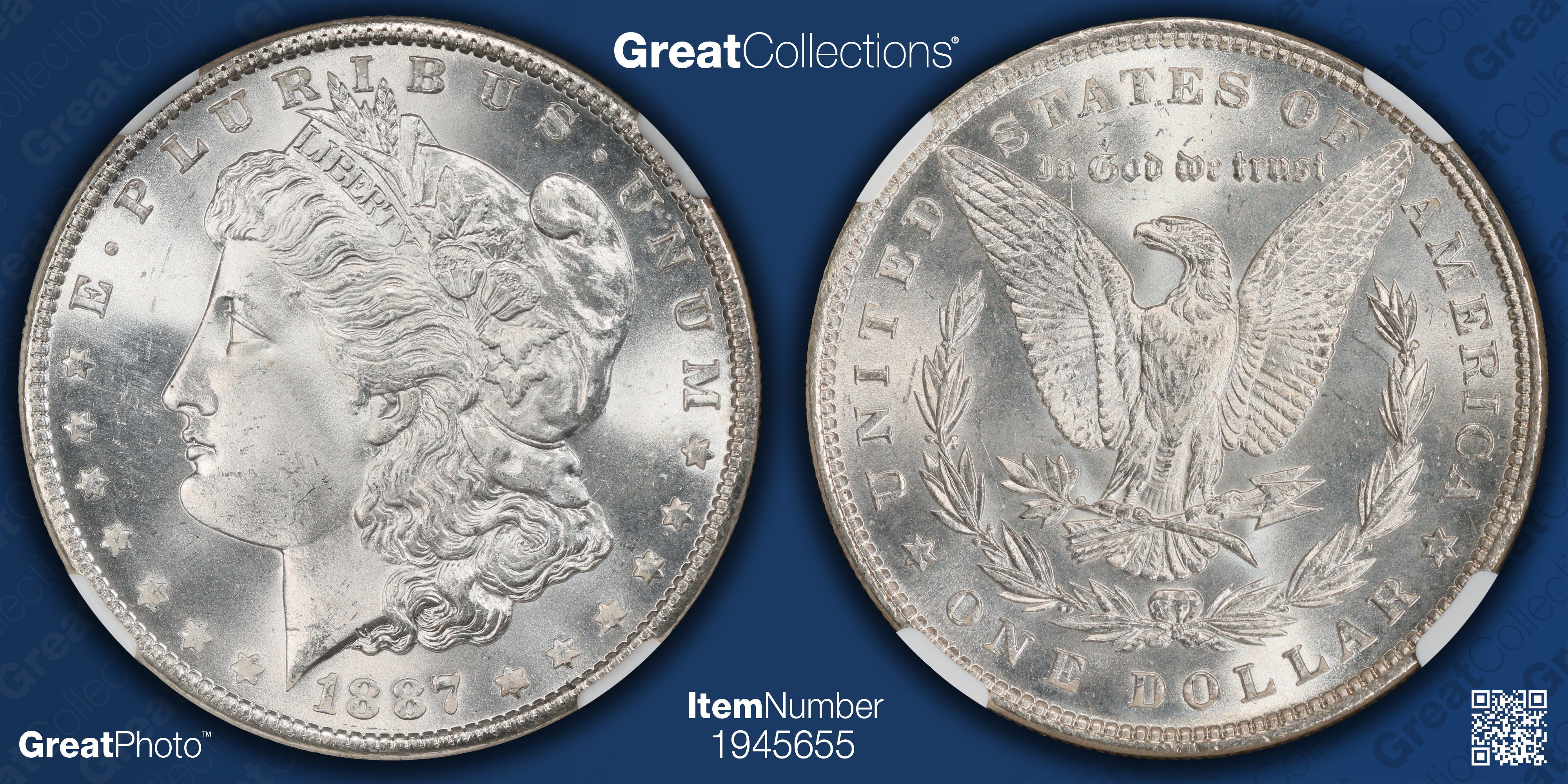 1887 Morgan Silver Dollar Doubled Die Obverse VAM-12A Gator & Clash ...