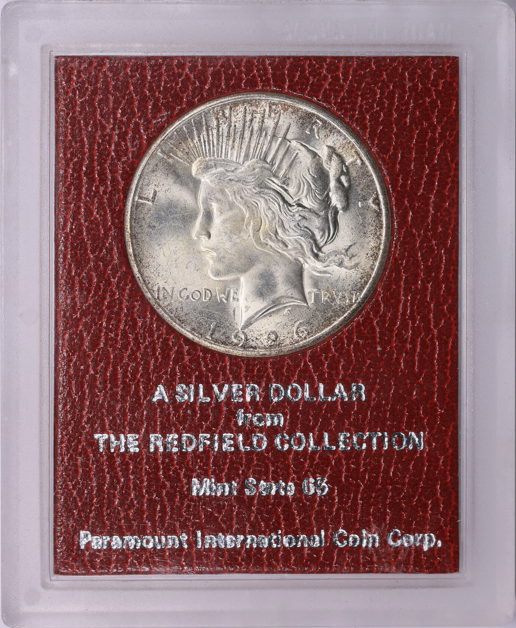 1926-S Peace Silver Dollar MS-65 (Redfield Collection) (Paramount Red ...