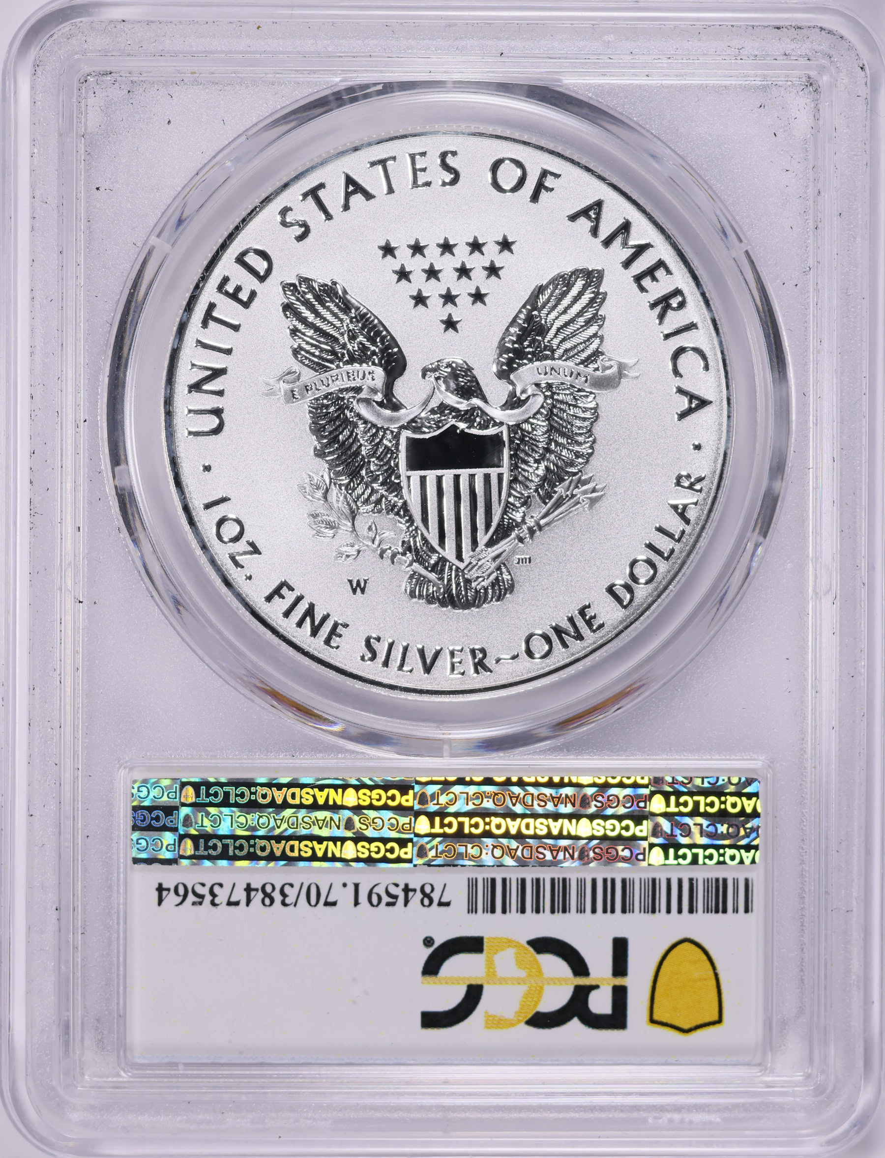 2019-W $1 Silver Eagle Enhanced Reverse Proof (From the Pride of Two ...