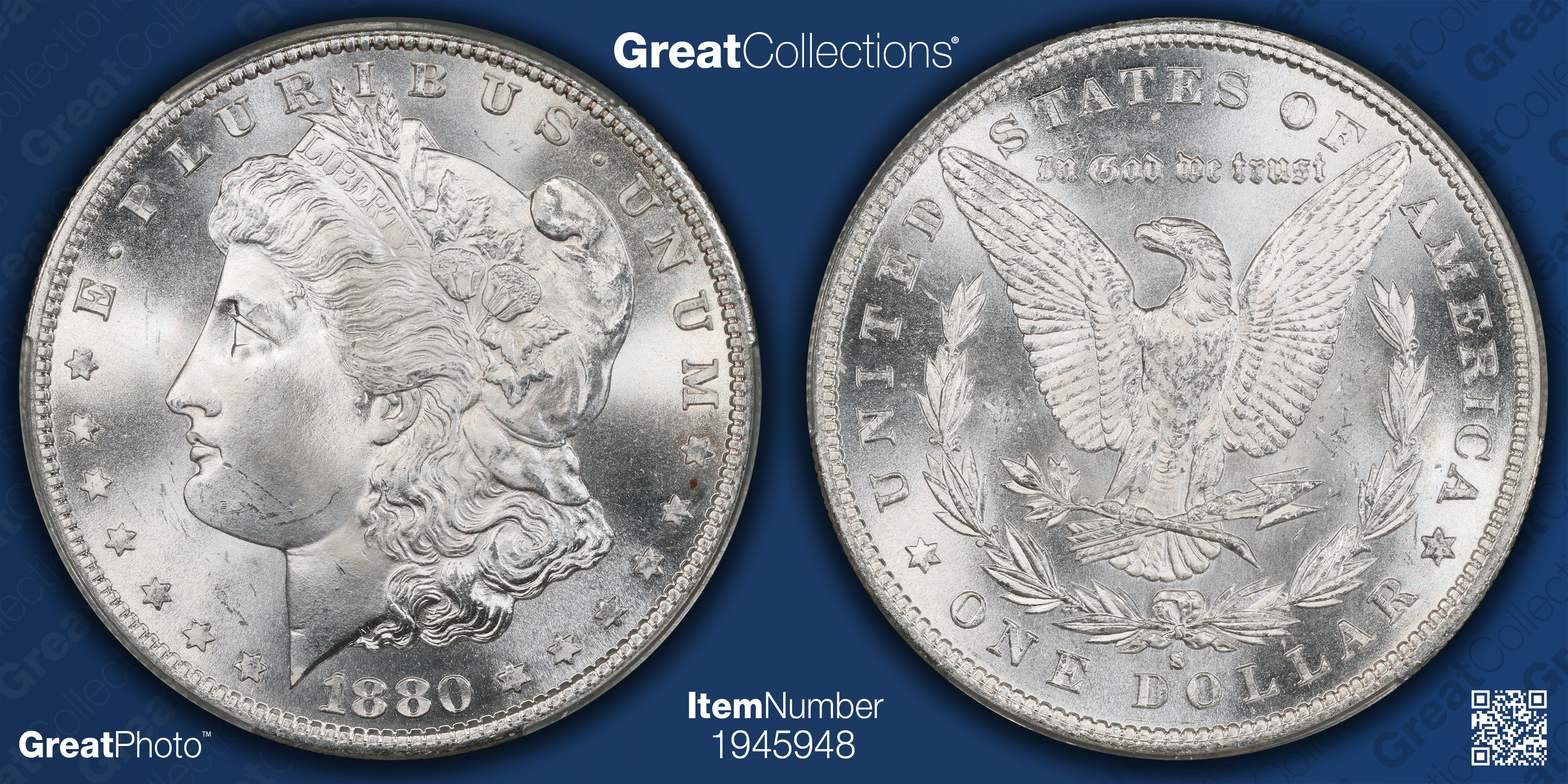 1880-S Morgan Silver Dollar CACG MS-64+ (Item 1945948 ...
