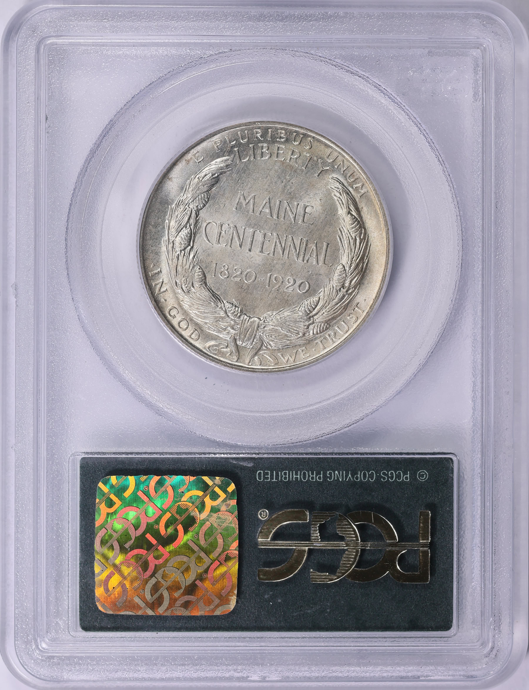 1920 Maine Centennial Half Dollar PCGS MS-65 (CAC Green) OGH (Item ...