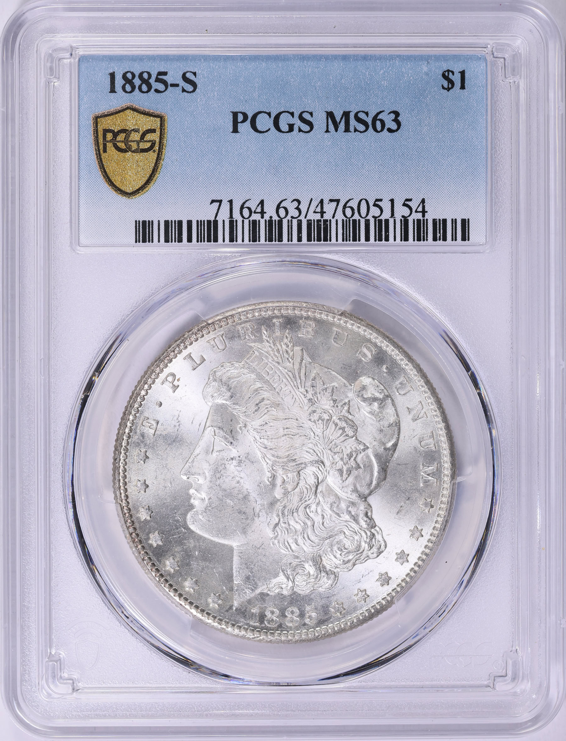 1885-S Morgan Silver Dollar PCGS MS-63 (Item 1946346 ...