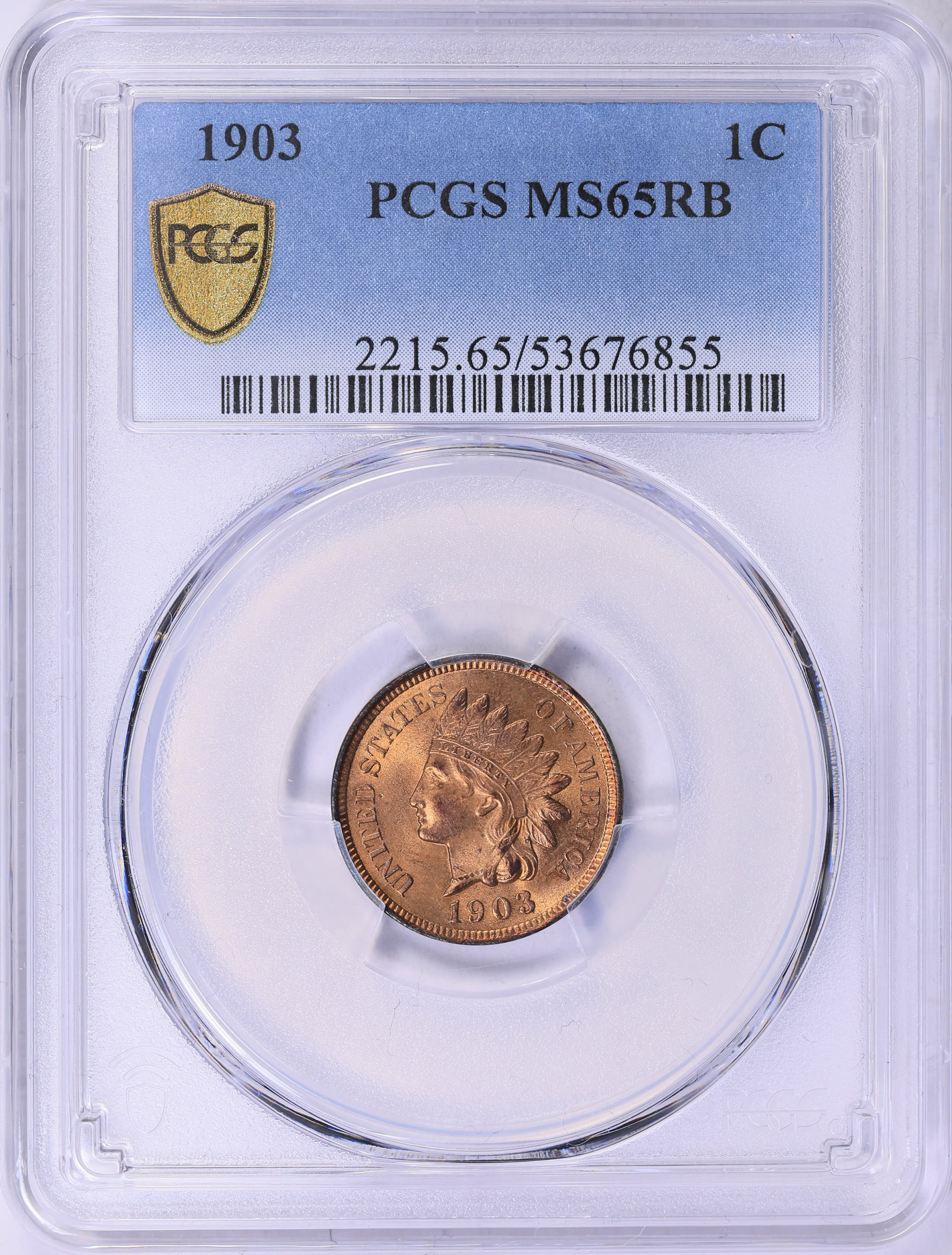 1903 Indian Cent PCGS MS-65 RB (Toned) (Item 1946442 ...