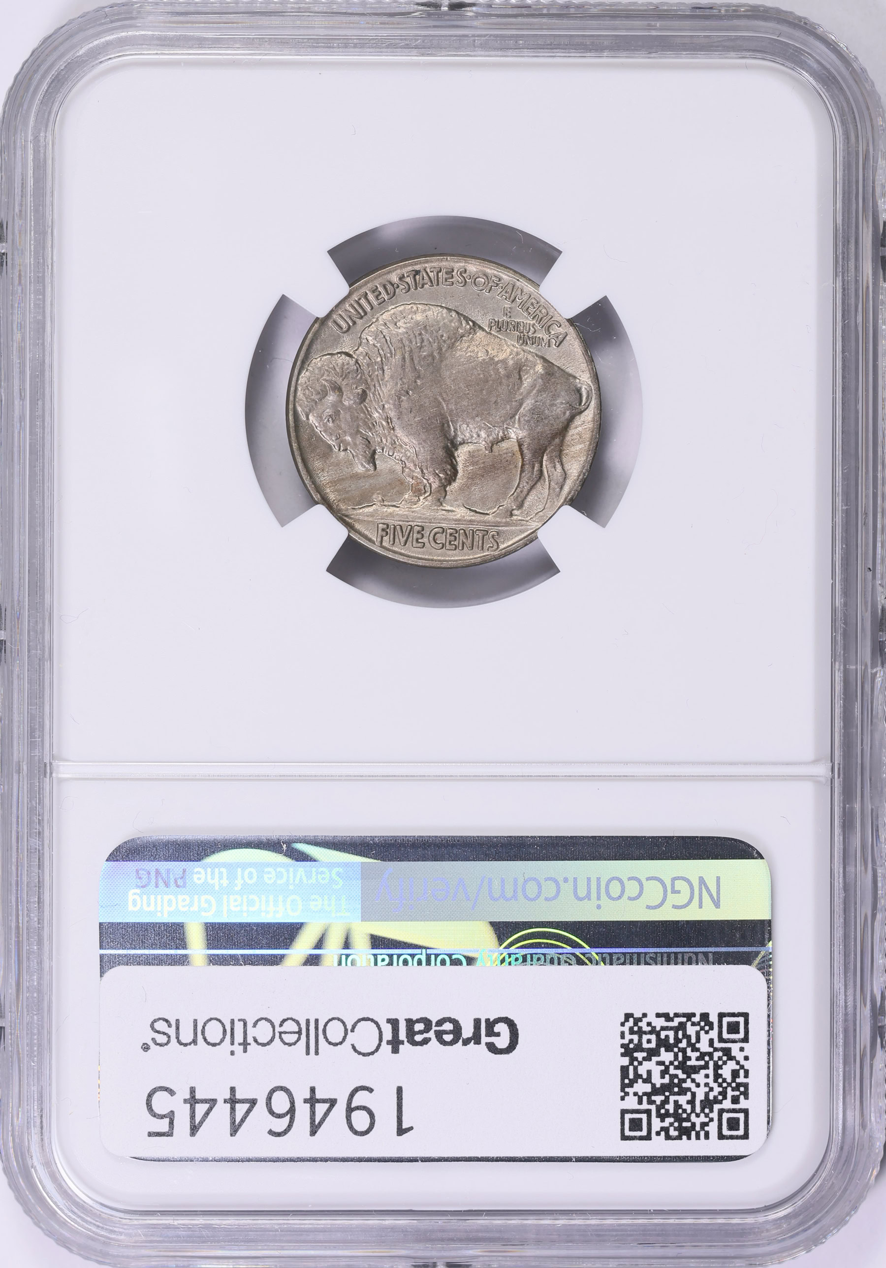 1917 Buffalo Nickel NGC MS-62 (Item 1946445) | GreatCollections Coin ...