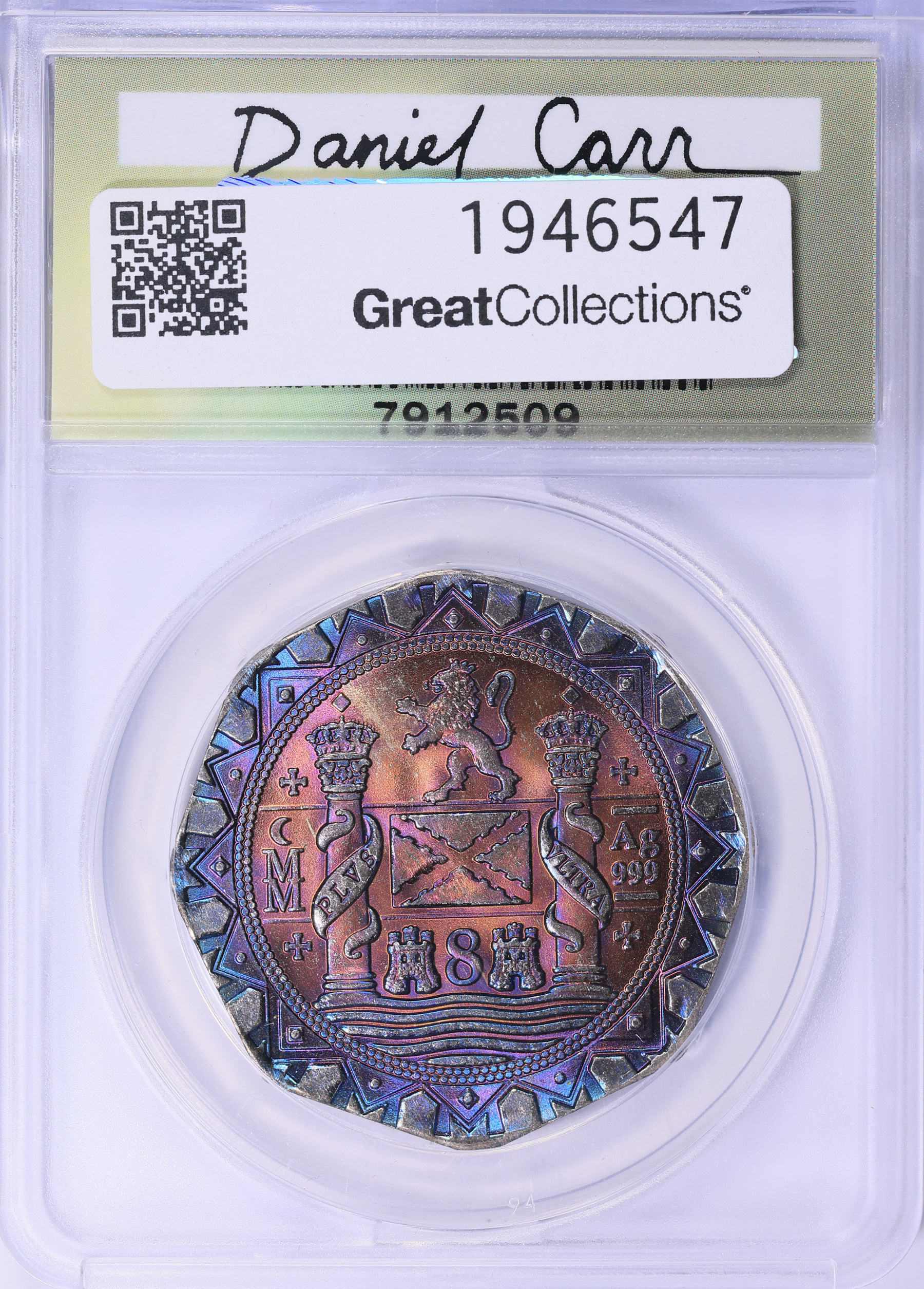 ND Antiqued Color Silver Spice Islands Shipwreck Dan Carr Medal ANACS ...