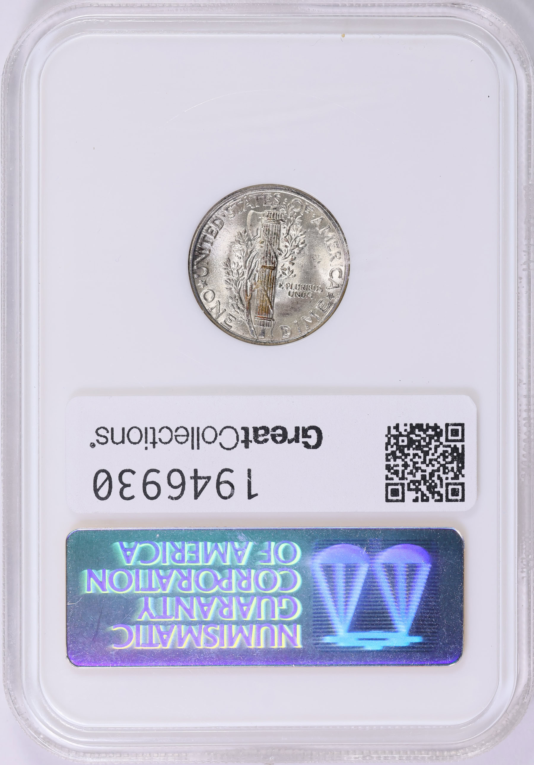 1945 Mercury Dime NGC MS-67 OH (Toned) (Item 1946930 ...