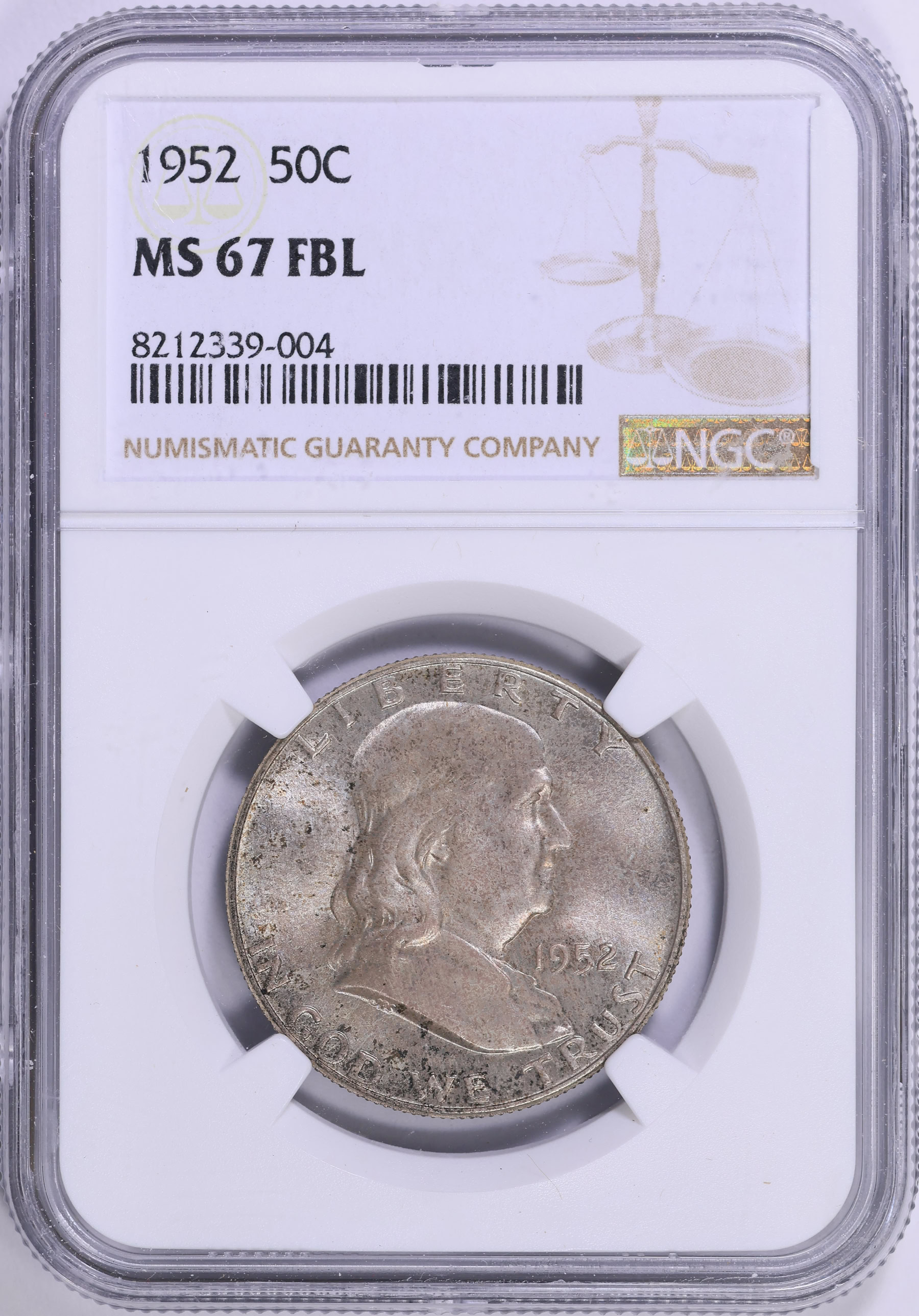 1952 Franklin Half Dollar NGC MS-67 FBL (Item 1948801 ...