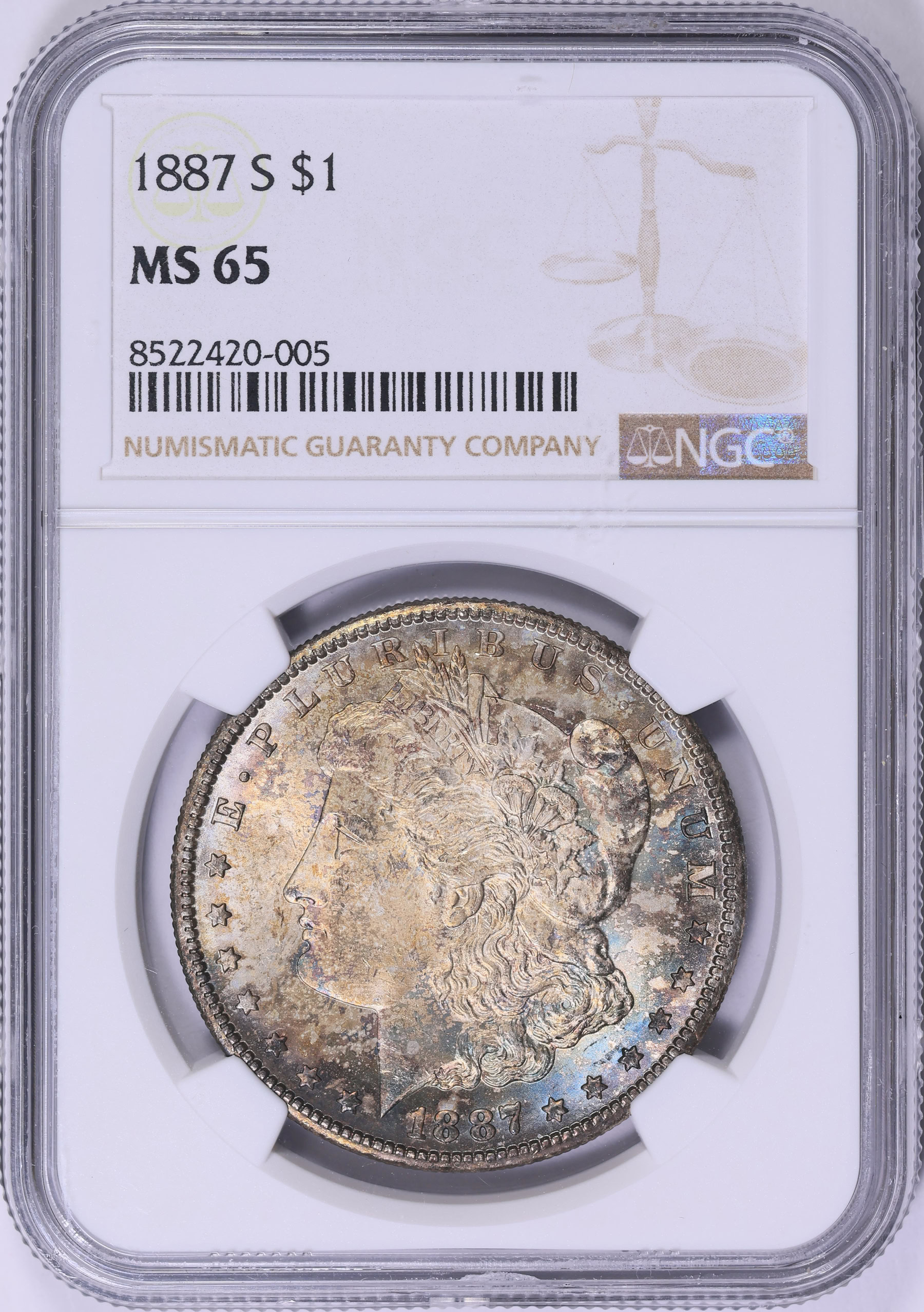 1887-S Morgan Silver Dollar NGC MS-65 (Toned) (Item 1948803 ...
