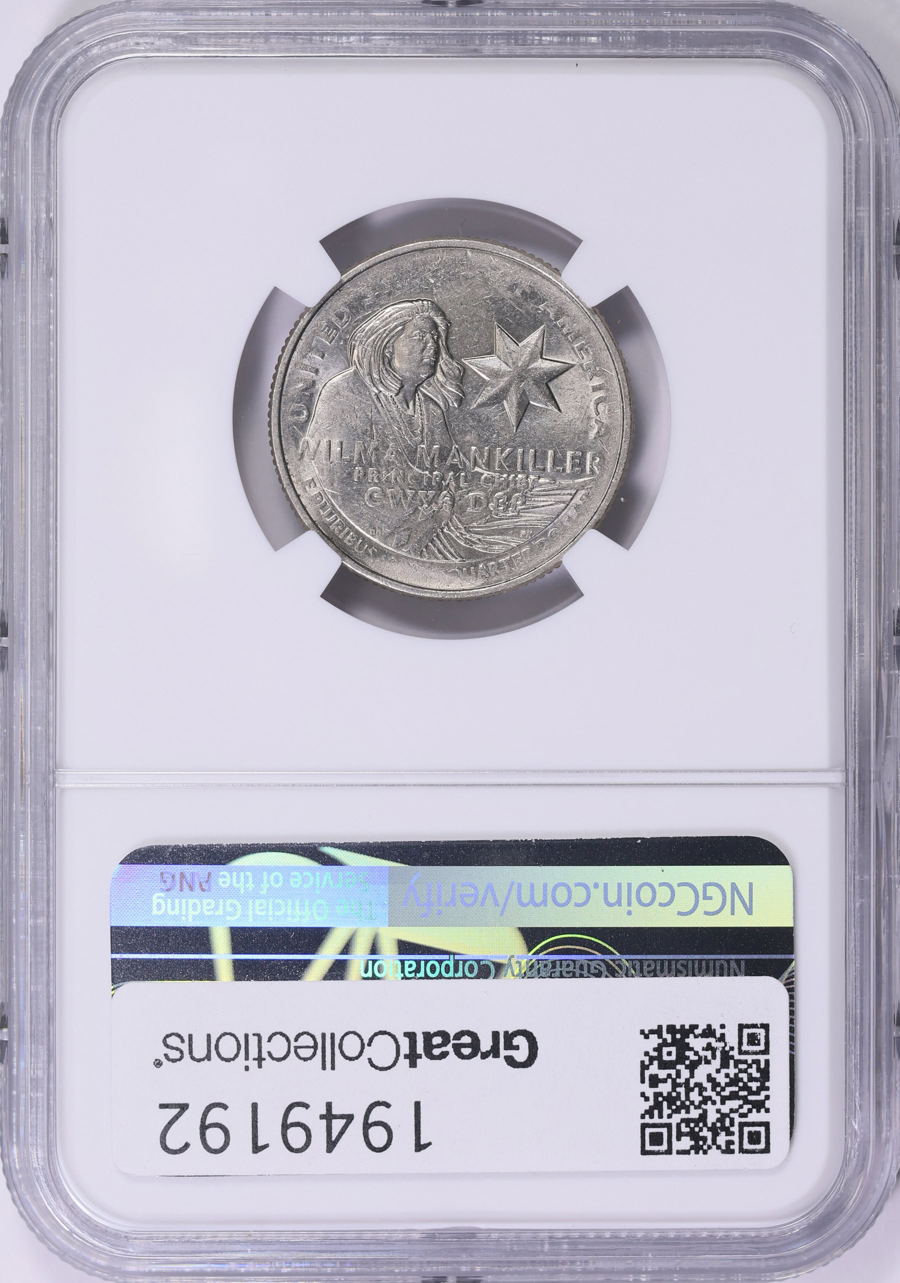 Mint Error (2022) American Women Quarter Wilma Mankiller Obverse ...