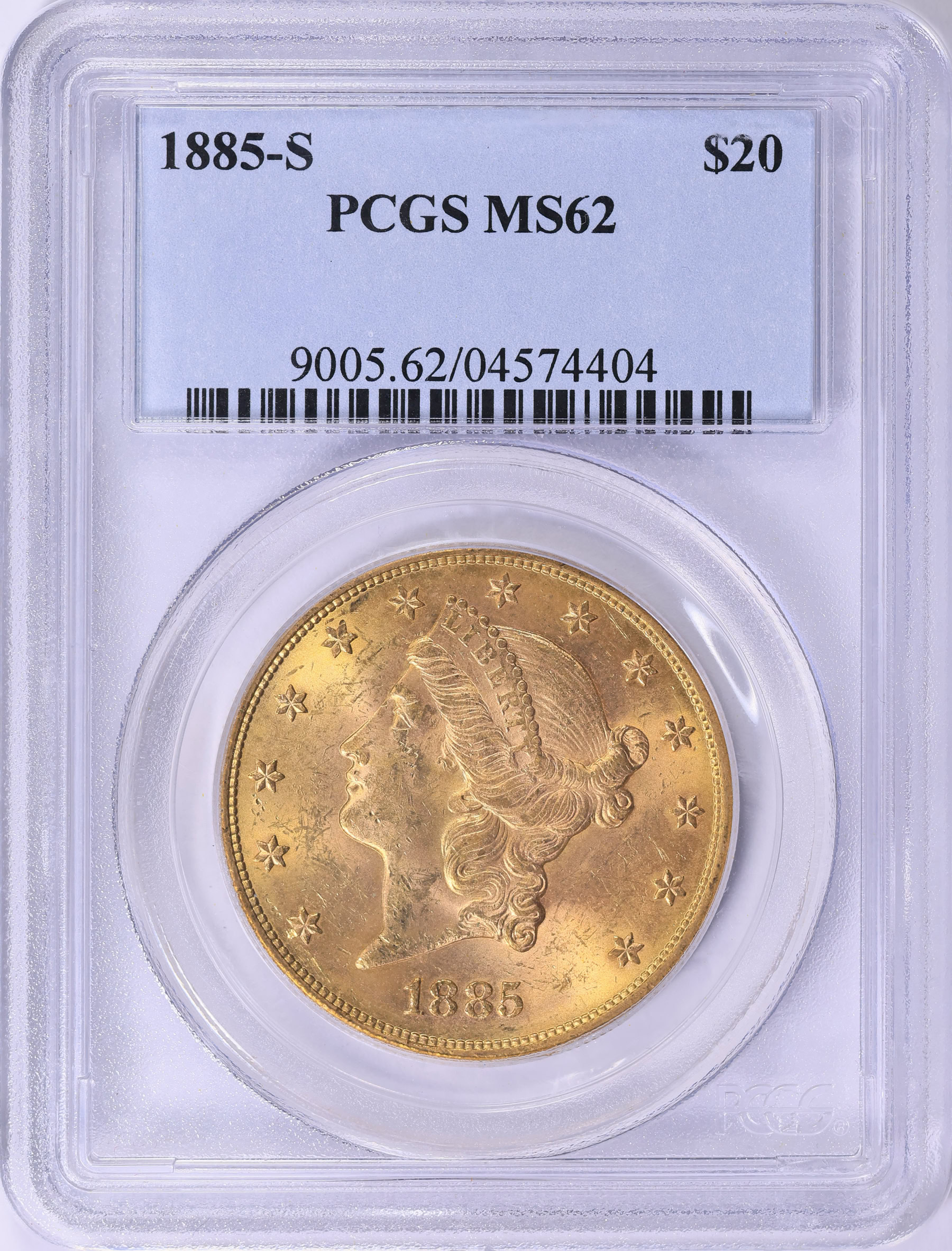 1885-S Liberty Gold Double Eagle PCGS MS-62 (Item 1949231 ...