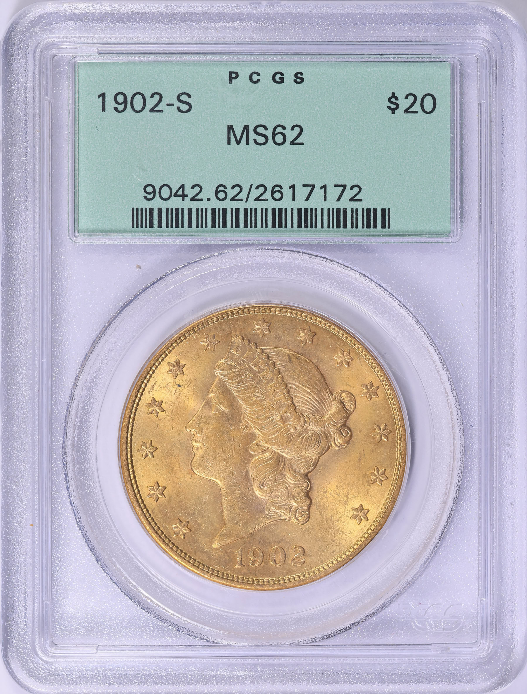 1902-S Liberty Gold Double Eagle PCGS MS-62 OGH (Item 1949239 ...