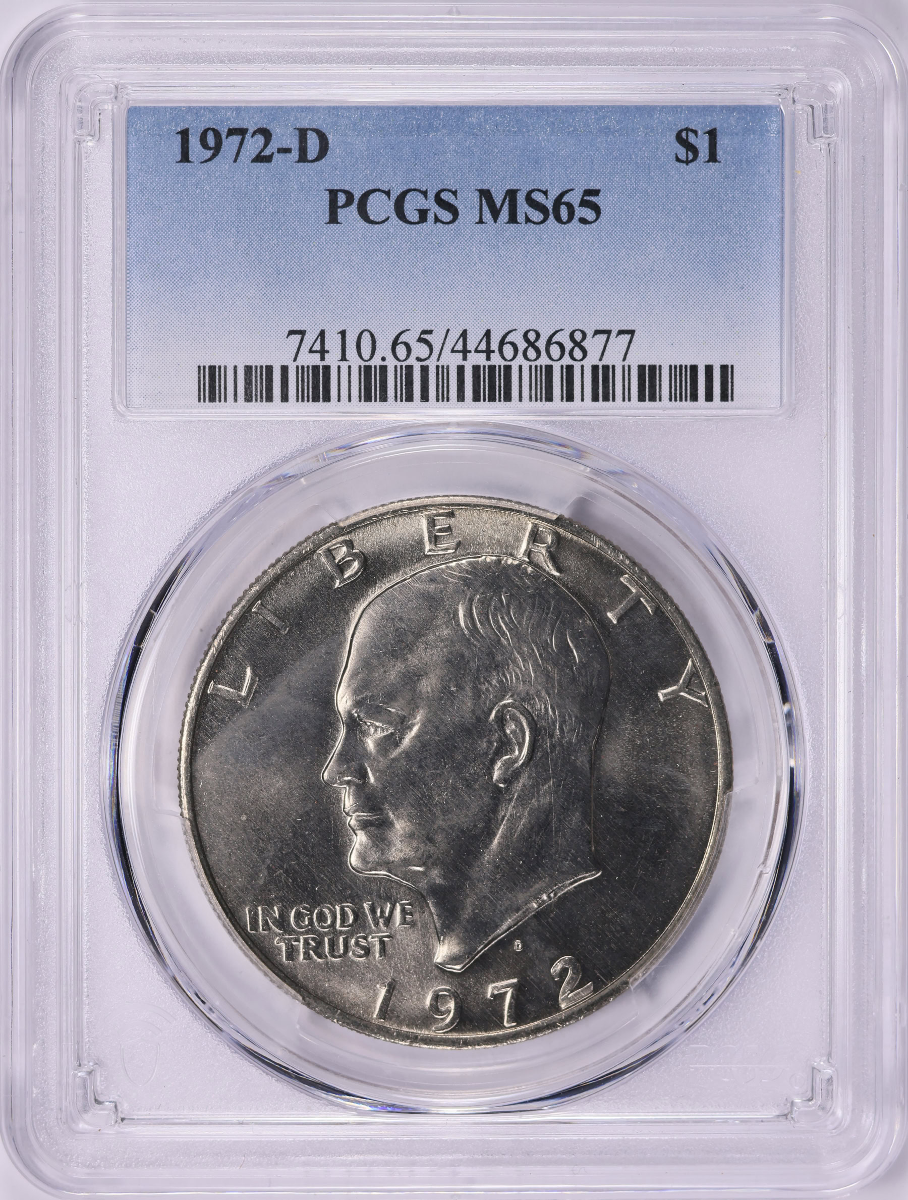 1972-D Eisenhower Dollar PCGS MS-65 (Item 1949528) | GreatCollections ...