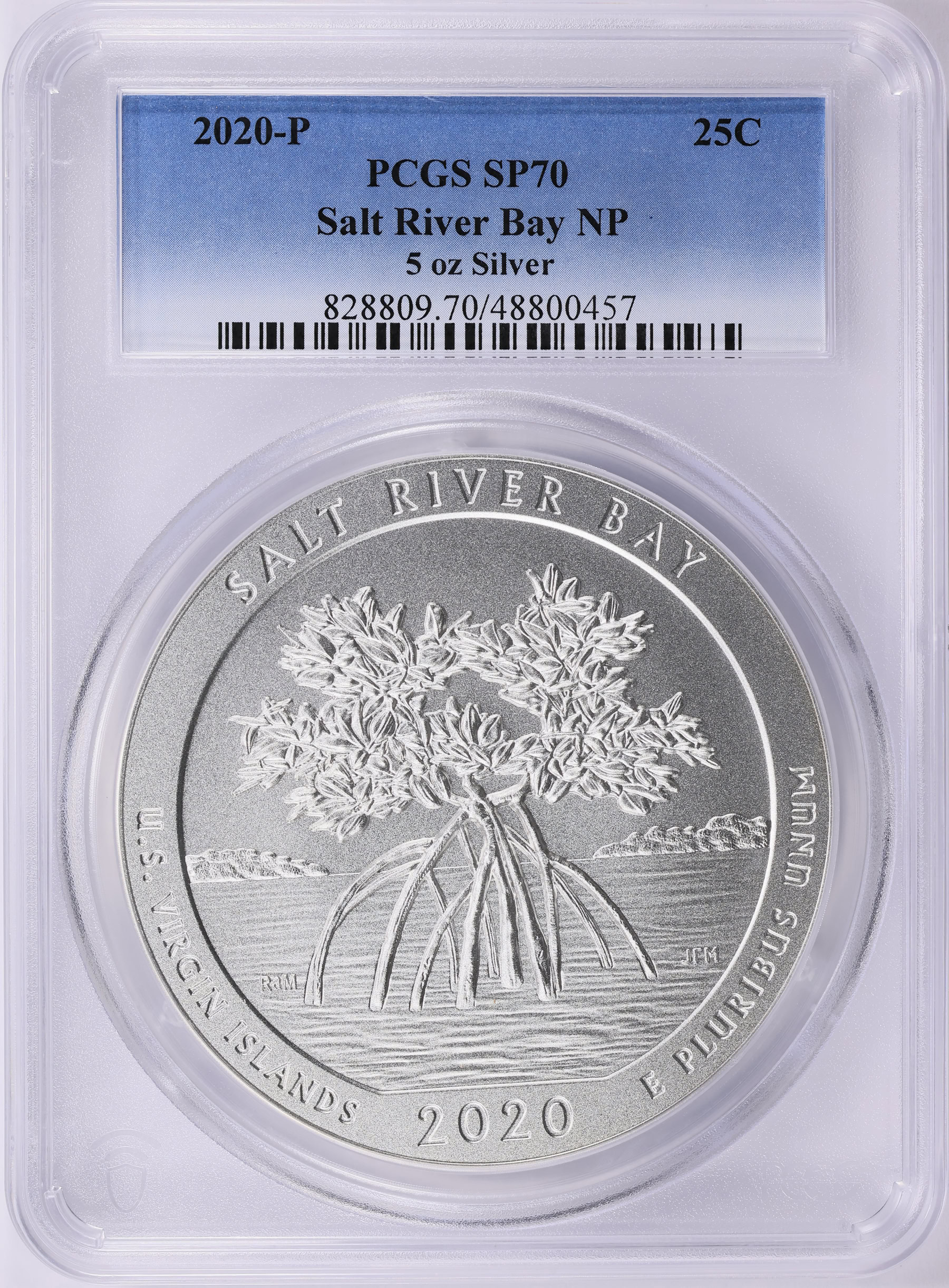 2020-P America the Beautiful 5 oz. Silver Quarter Salt River Bay NP ...