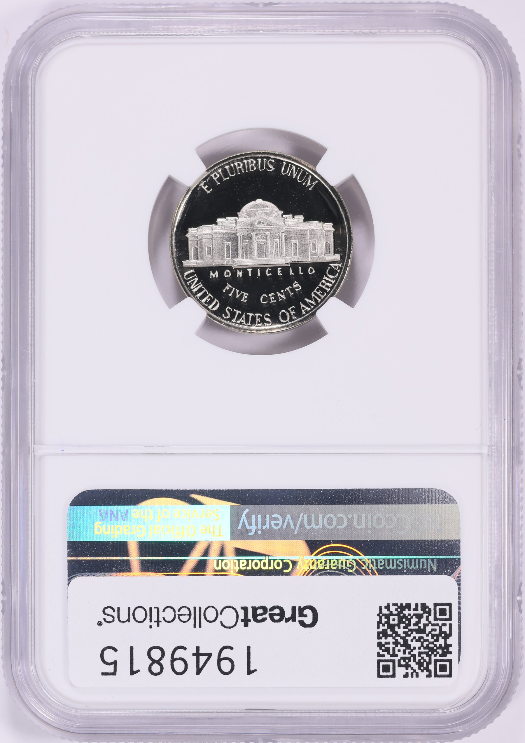 1985-S Jefferson Nickel NGC Proof-70 UC (Item 1949815 ...