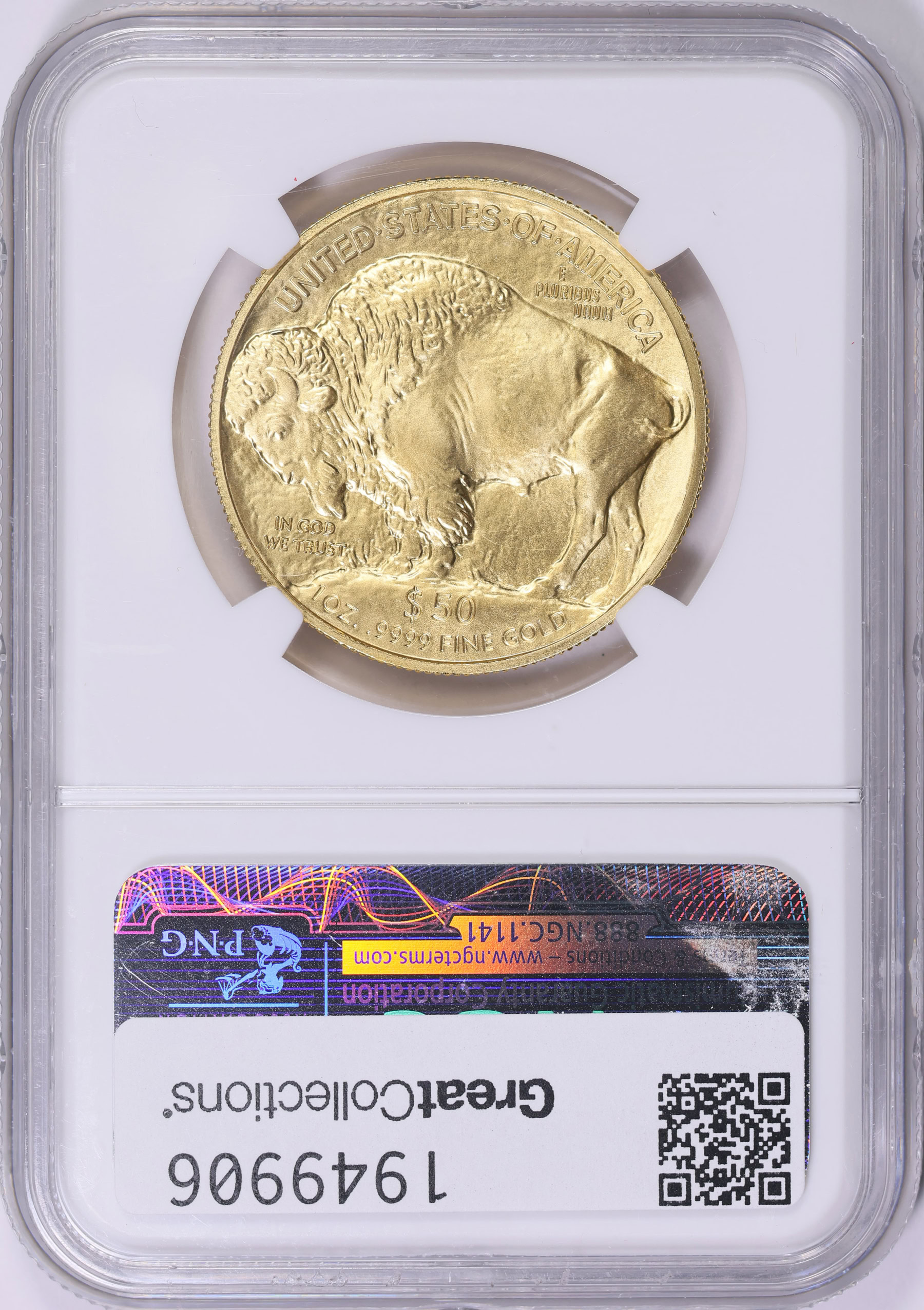 2013 $50 One-Ounce Gold American Buffalo Early Releases 100th Anniversary NGC MS-70 (Item ...
