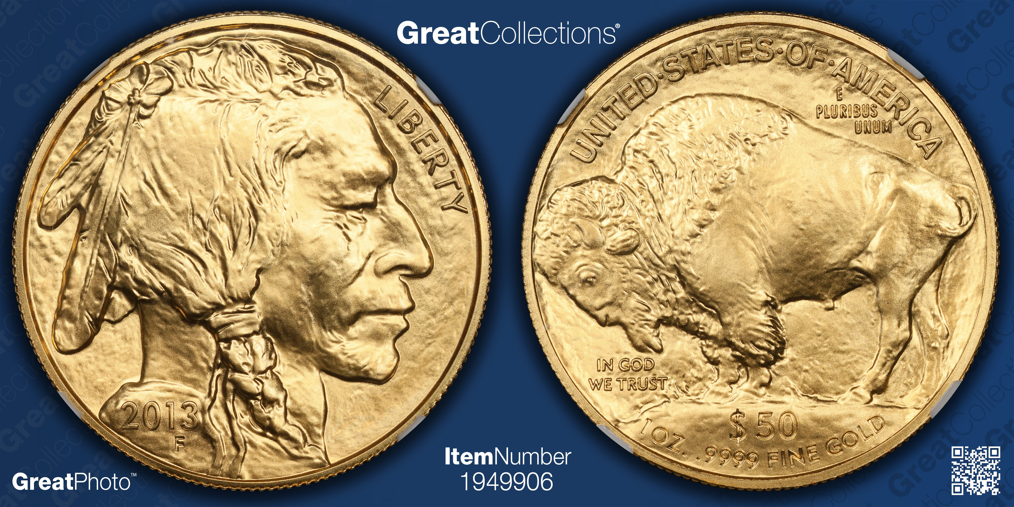 2013 $50 One-Ounce Gold American Buffalo Early Releases 100th ...