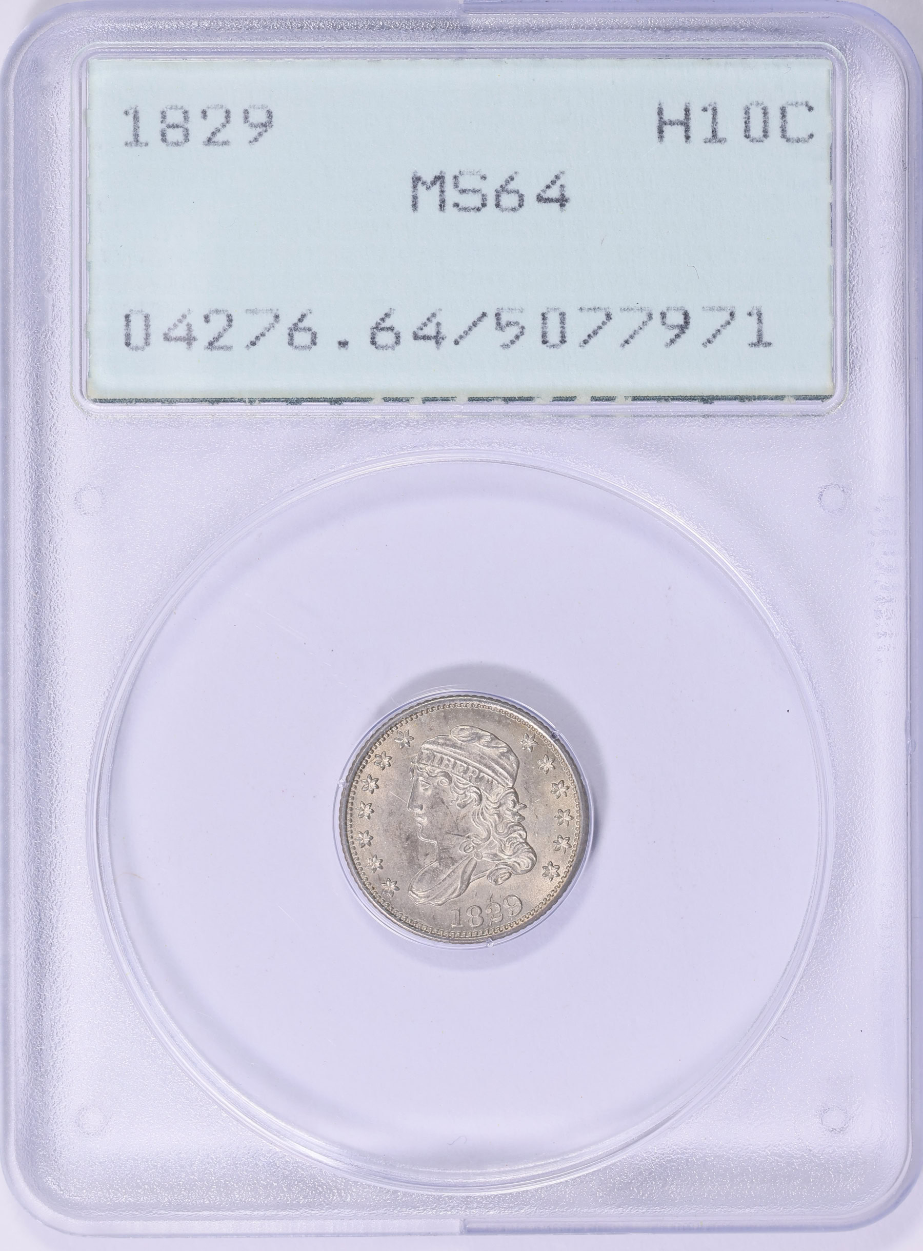 1829 Capped Bust Half Dime PCGS MS-64 OGH (1st Gen) (Item 1950020 ...