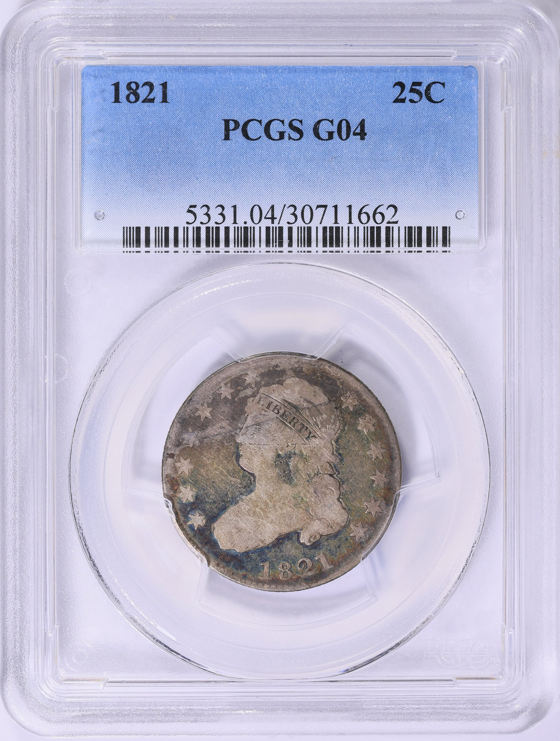 1821 Capped Bust Quarter PCGS G-04 (Toned) (Item 1950424 ...
