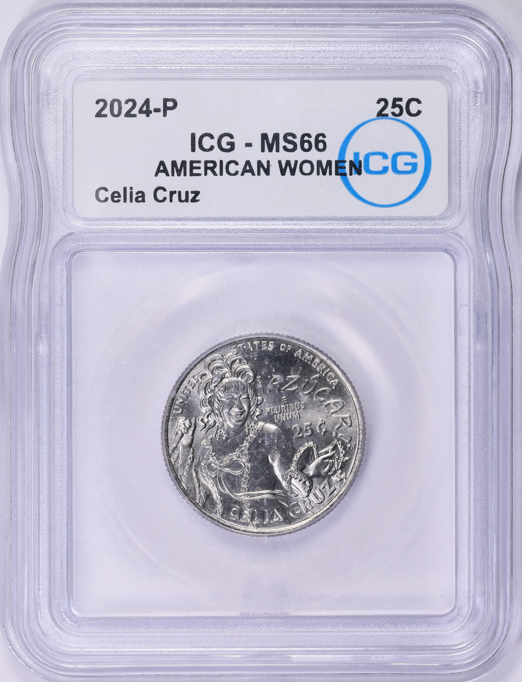 2024-P American Women Quarter Celia Cruz ICG MS-66 | ICG Cert ...