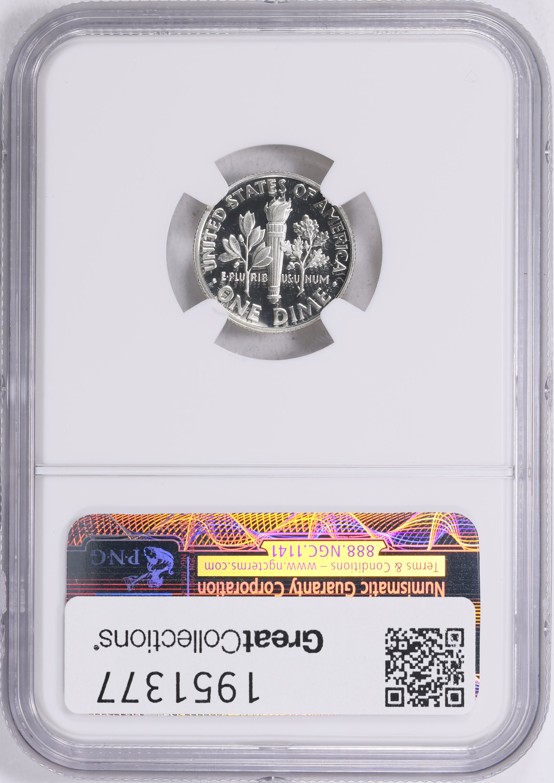 2001-S Roosevelt Dime Silver NGC Proof-70 UC (Roosevelt Label) (Item ...