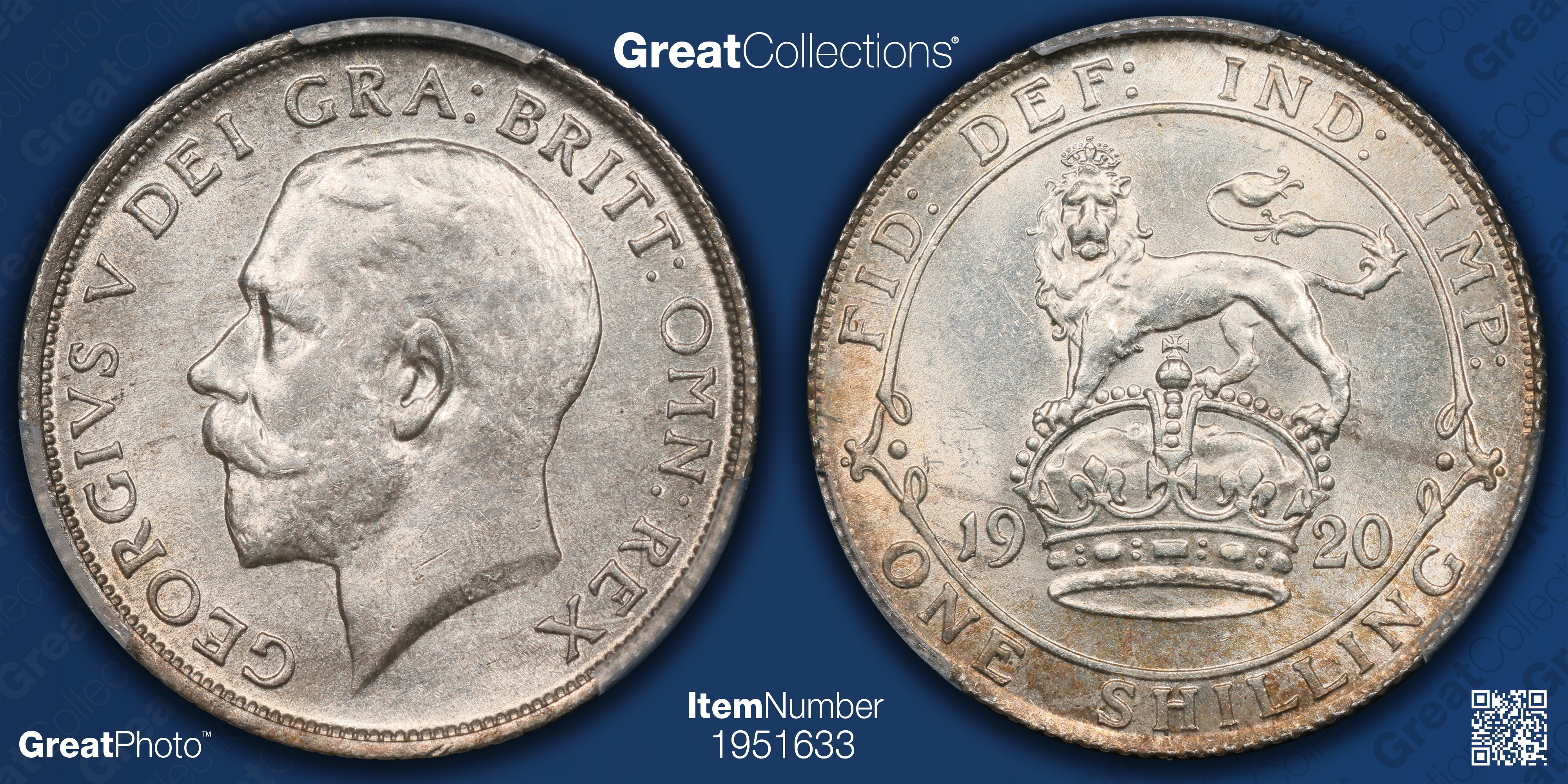 Great Britain 1920 Silver Shilling KM-816a PCGS MS-62 (Item 1951633 ...