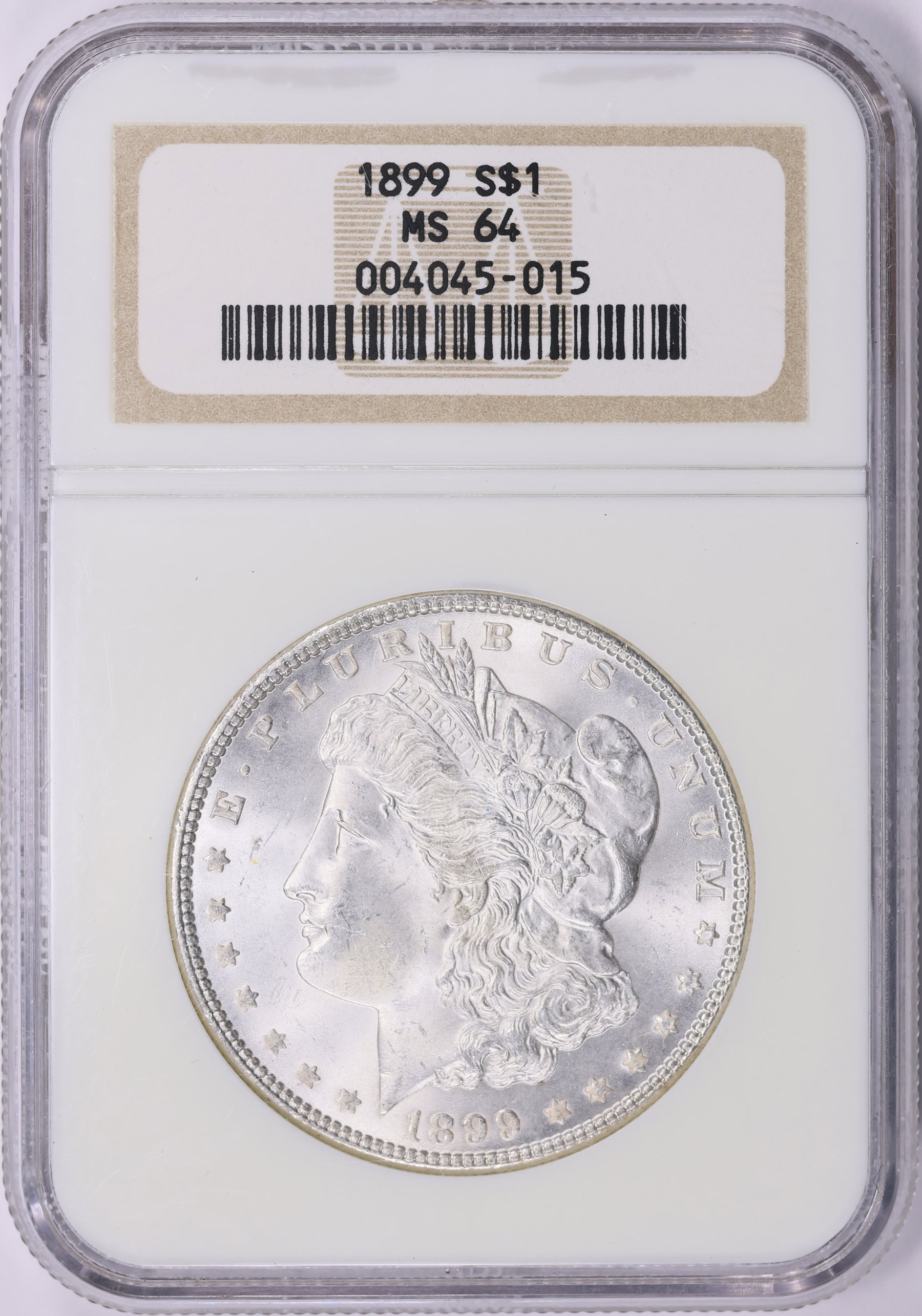 1899 Morgan Silver Dollar NGC MS-64 (Item 1951741) | GreatCollections ...