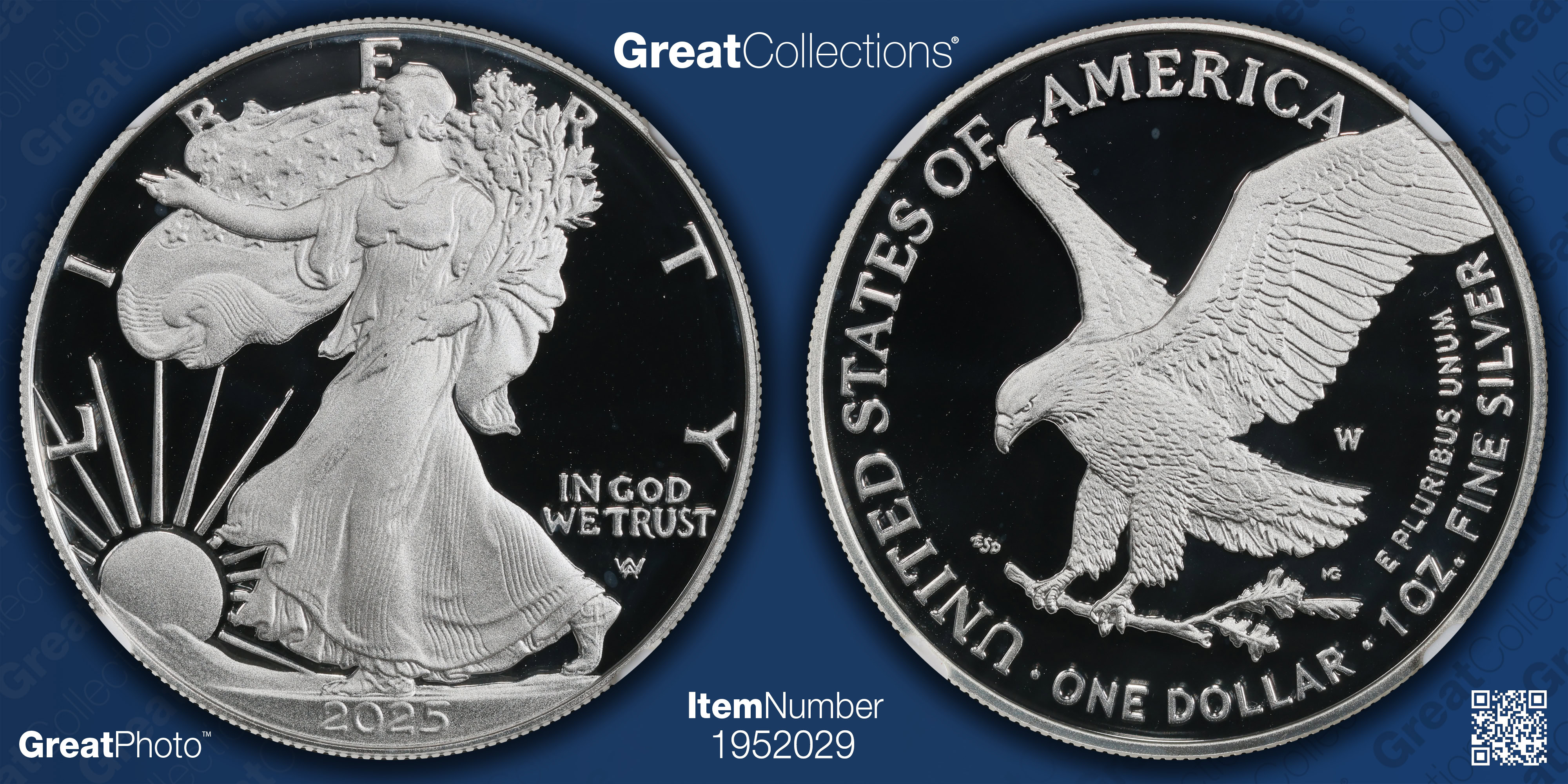 2025-W $1 Silver Eagle Early Releases NGC Proof-70 UC (Premier Select ...