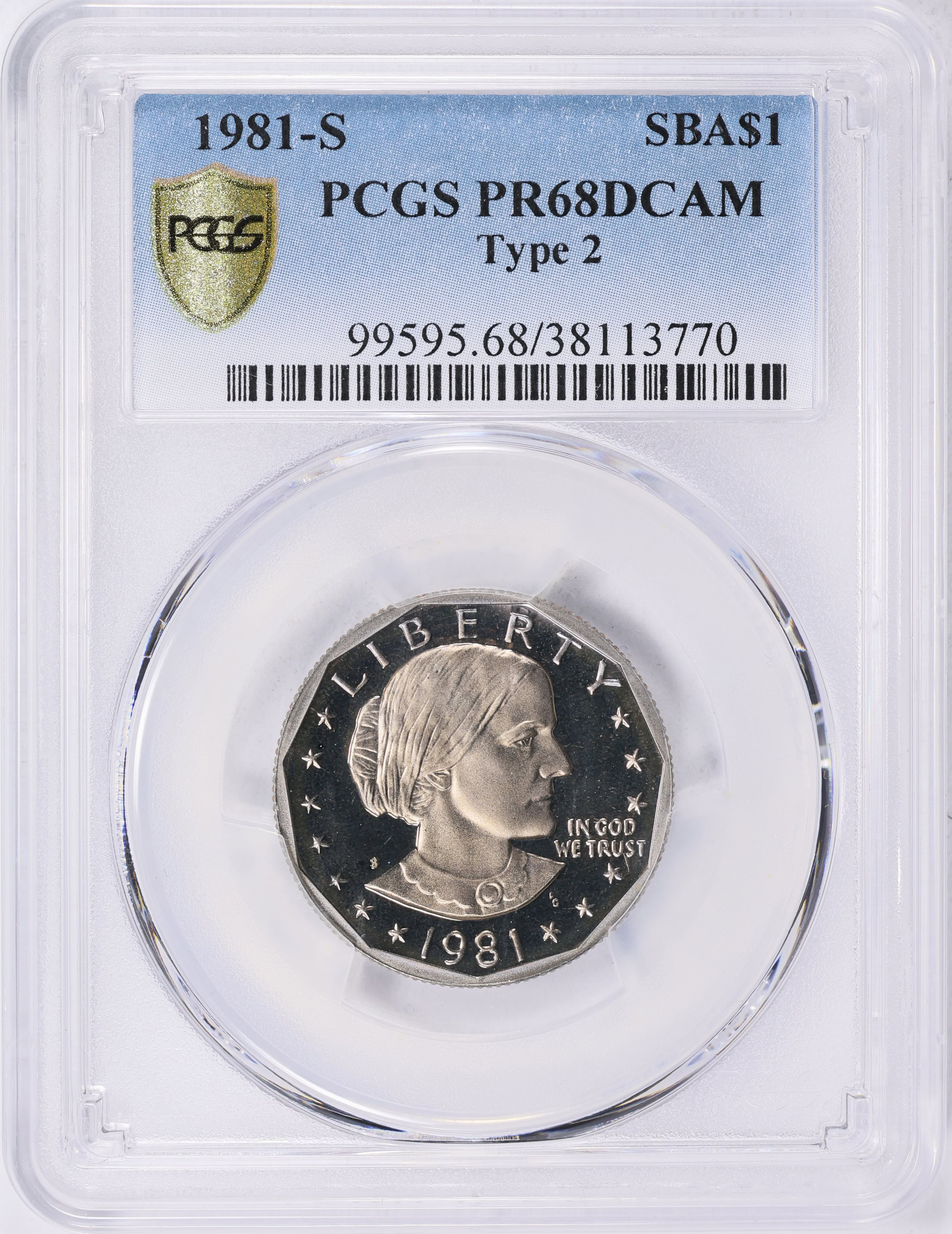 1981-S Susan B. Anthony Dollar Type 2 PCGS Proof-68 DCAM (Item 1952247 ...