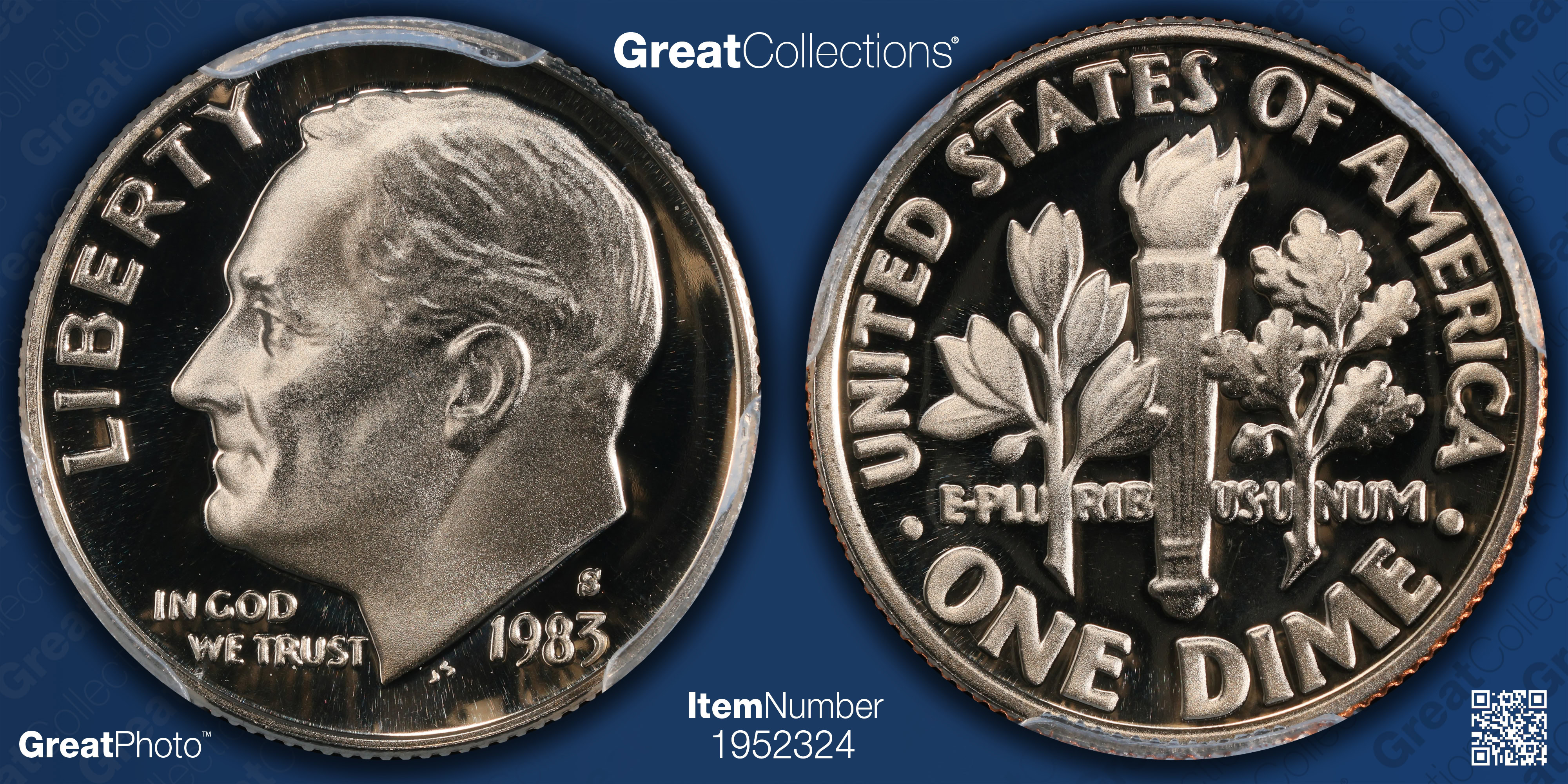 1983-S Roosevelt Dime PCGS Proof-70 DCAM (Item 1952324 ...