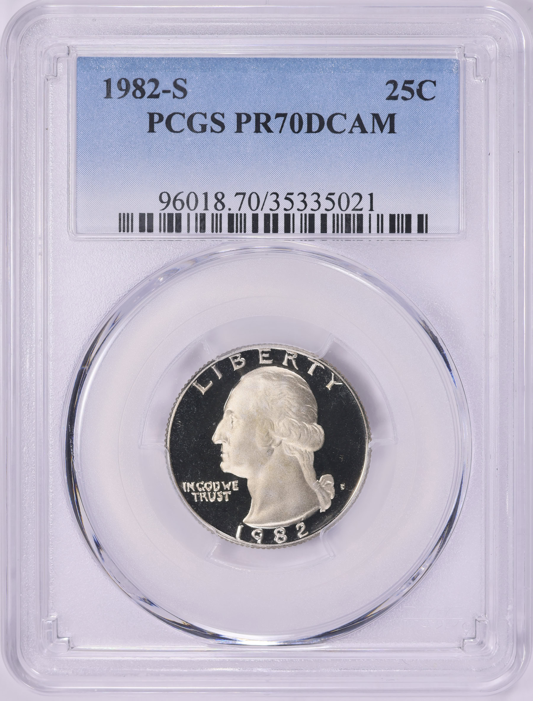 1982-S Washington Quarter PCGS Proof-70 DCAM (Item 1952328 ...
