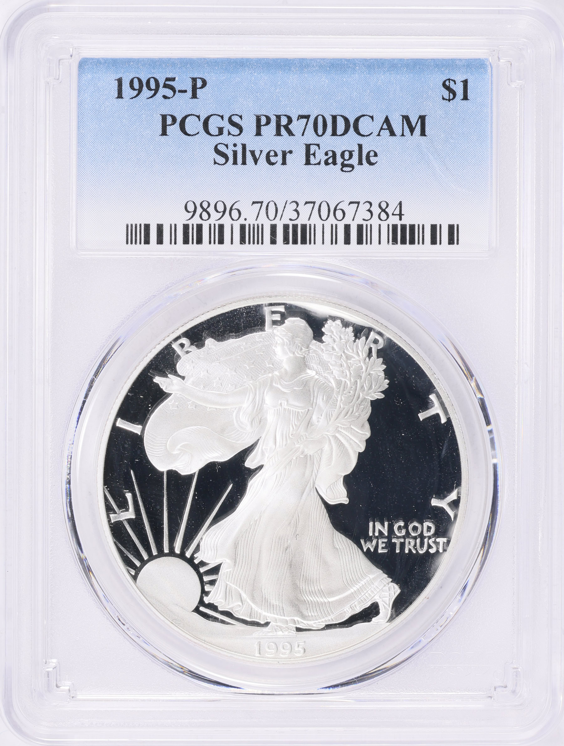 1995-P $1 Silver Eagle PCGS Proof-70 DCAM (Item 1952494 ...