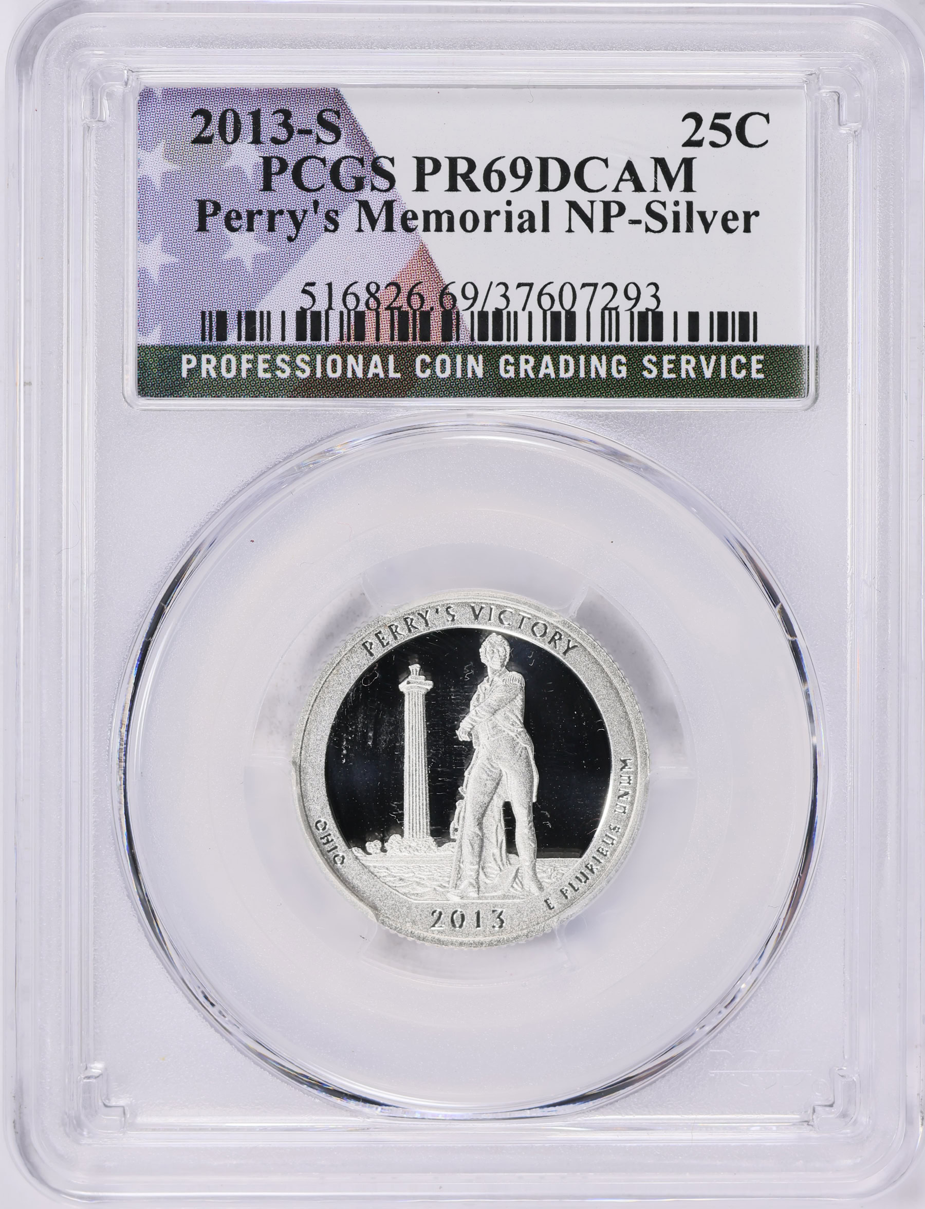 2013-S America the Beautiful Quarter Perrys Memorial NP Silver PCGS ...
