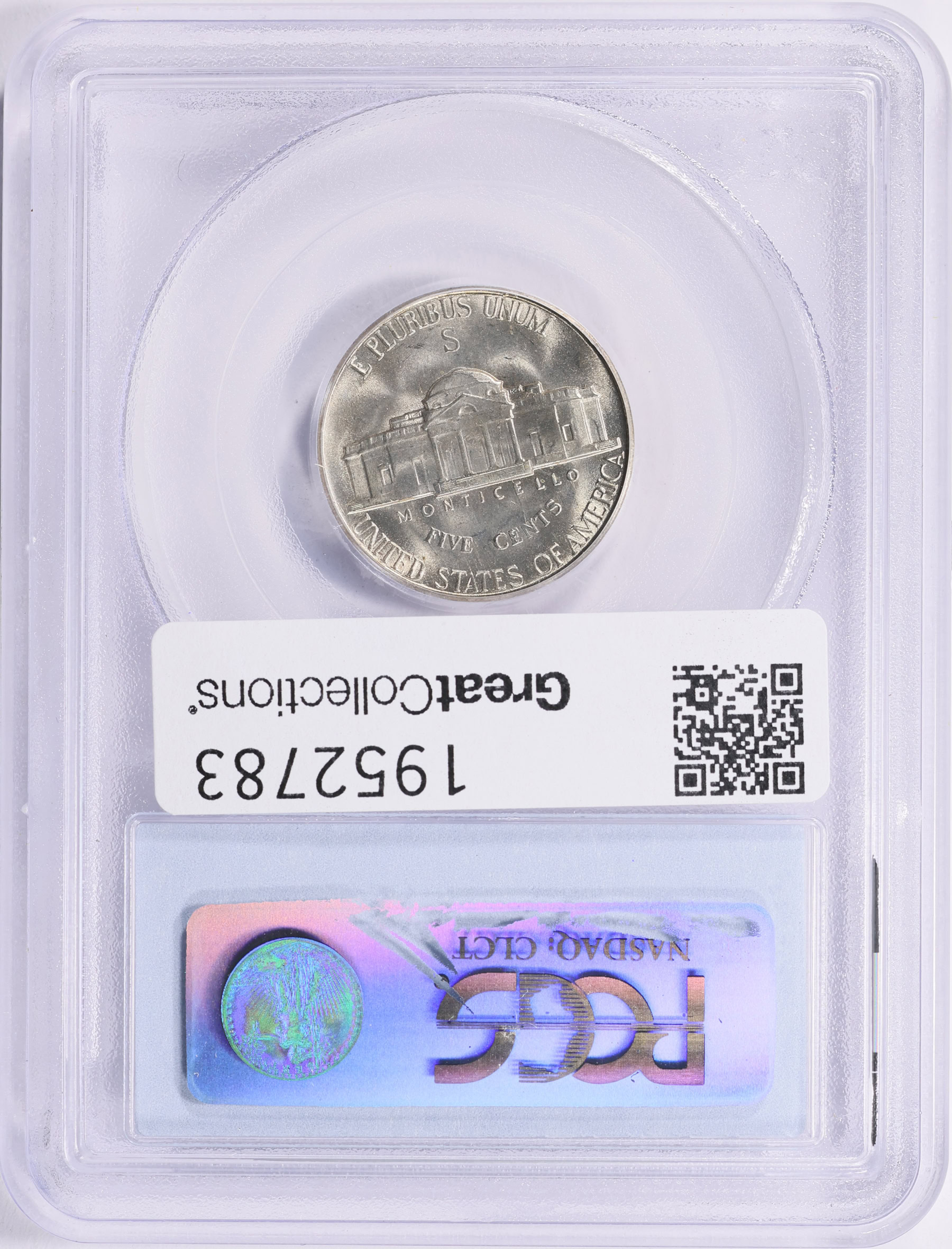 1945-S Jefferson Nickel PCGS MS-66 (Omaha Bank Hoard) (Item 1952783 ...