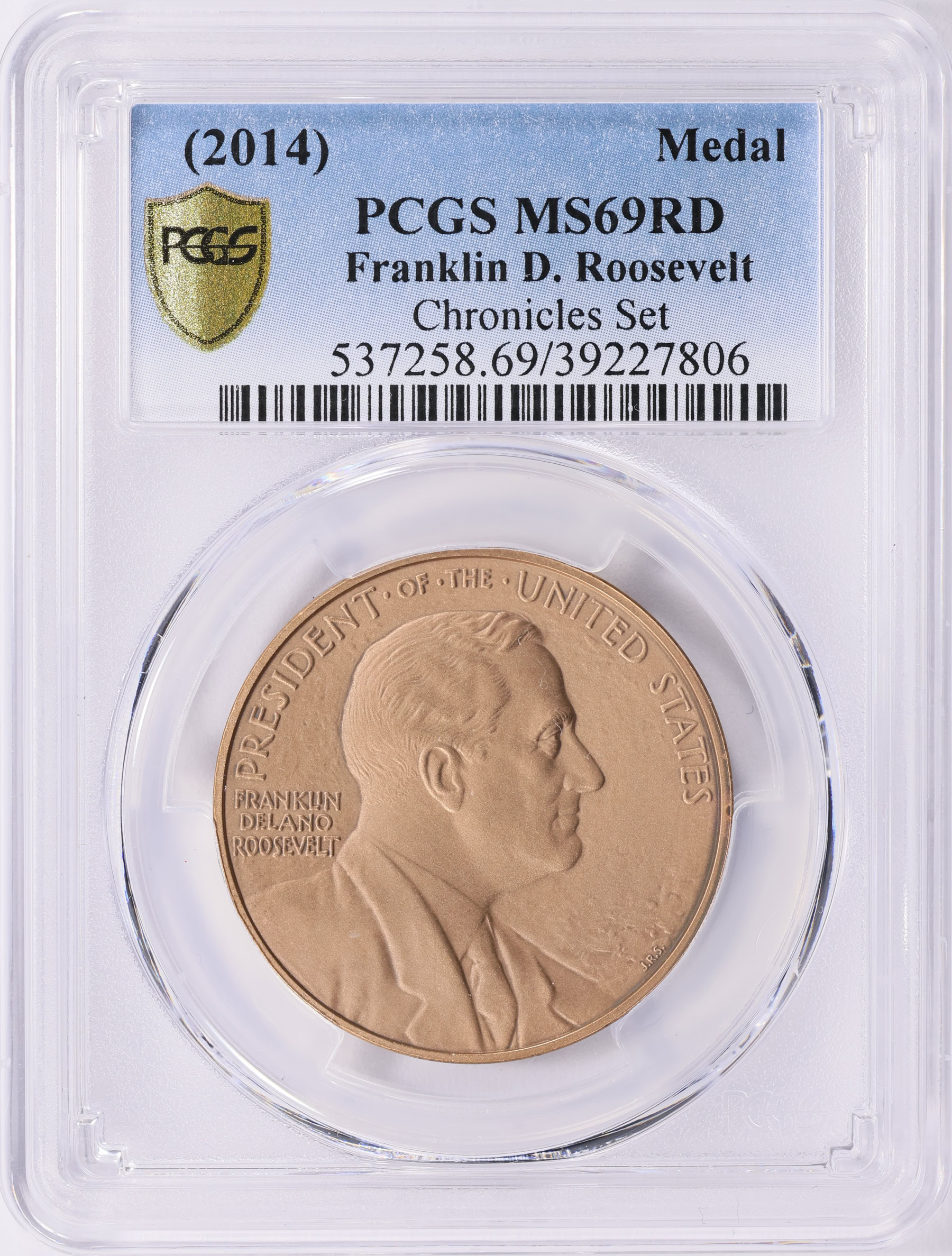 (2014) U.S. Mint Medal Franklin D. Roosevelt (From the Chronicles Set ...