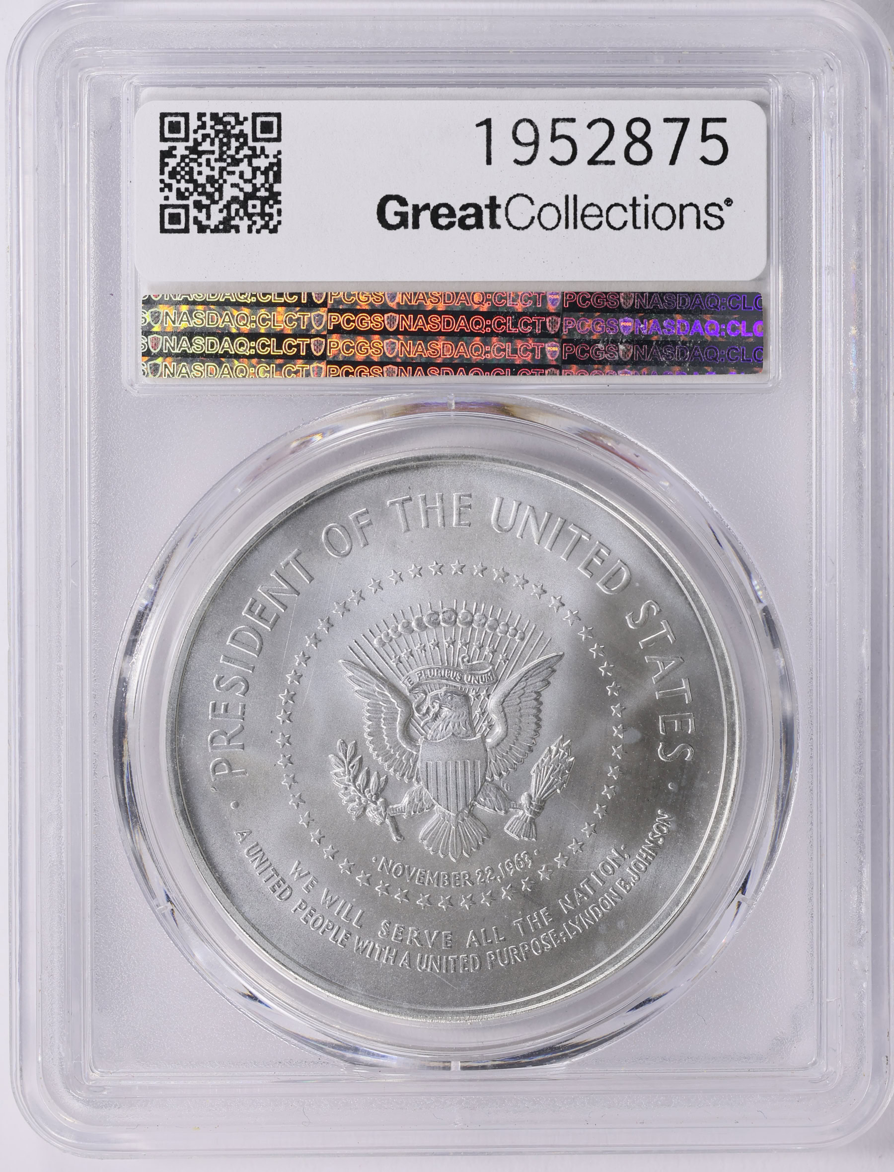 (2015) U.S. Mint Medal Lyndon B. Johnson (From the Chronicles Set ...