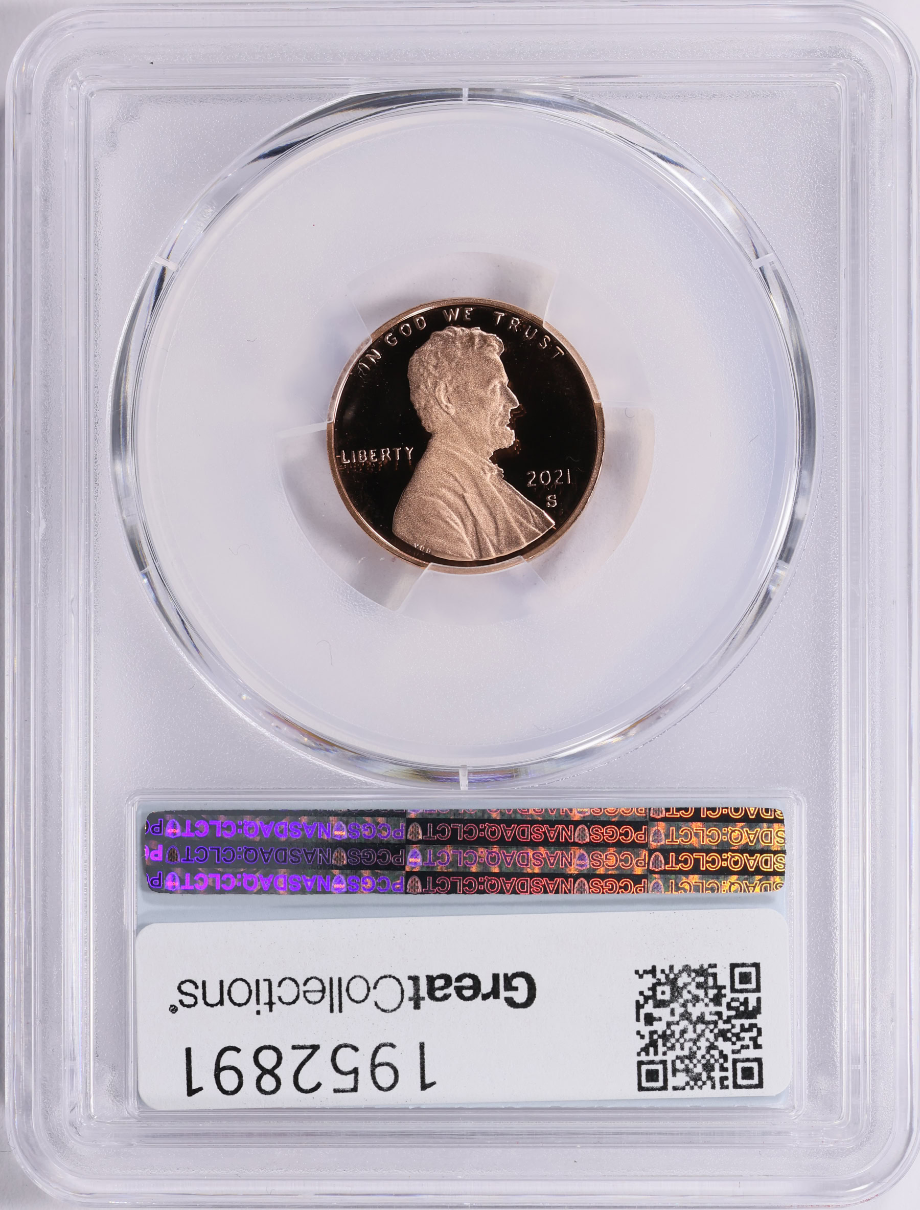 2021-S Lincoln Cent Shield (From the Birth Set) First Strike PCGS Proof ...