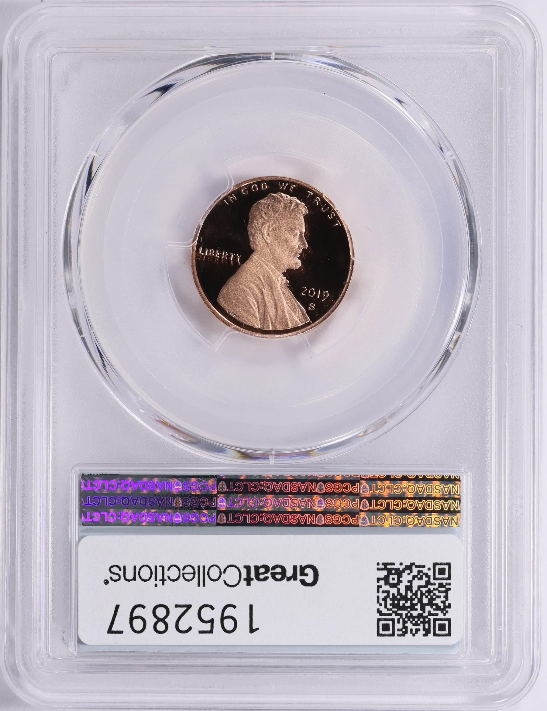 2019-S Lincoln Cent Shield First Strike (From the Birth Set) PCGS Proof ...