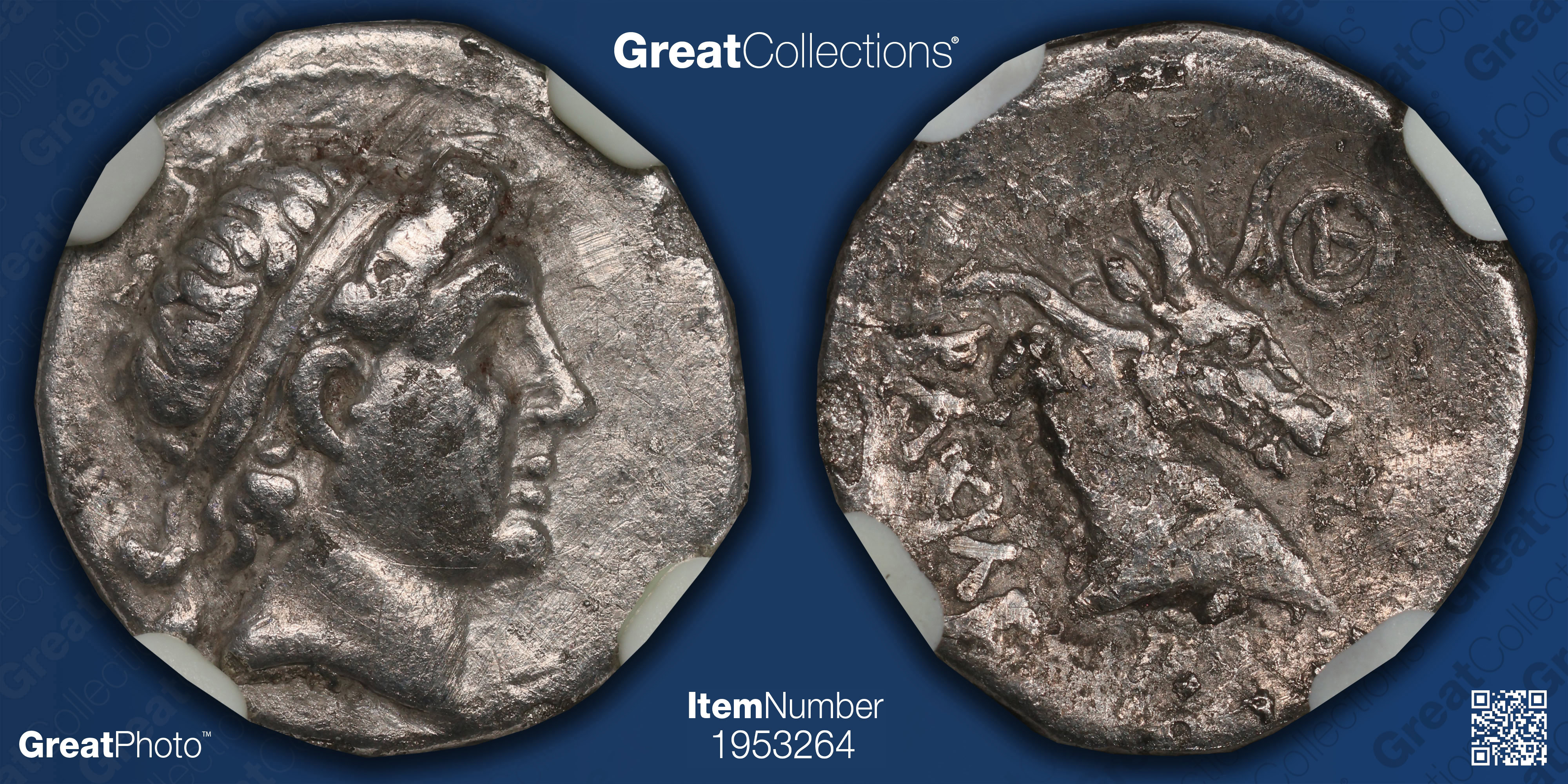 Ancient Seleucid Kingdom, Antiochus I Soter (A.D. 281-261 B.C.) AR ...