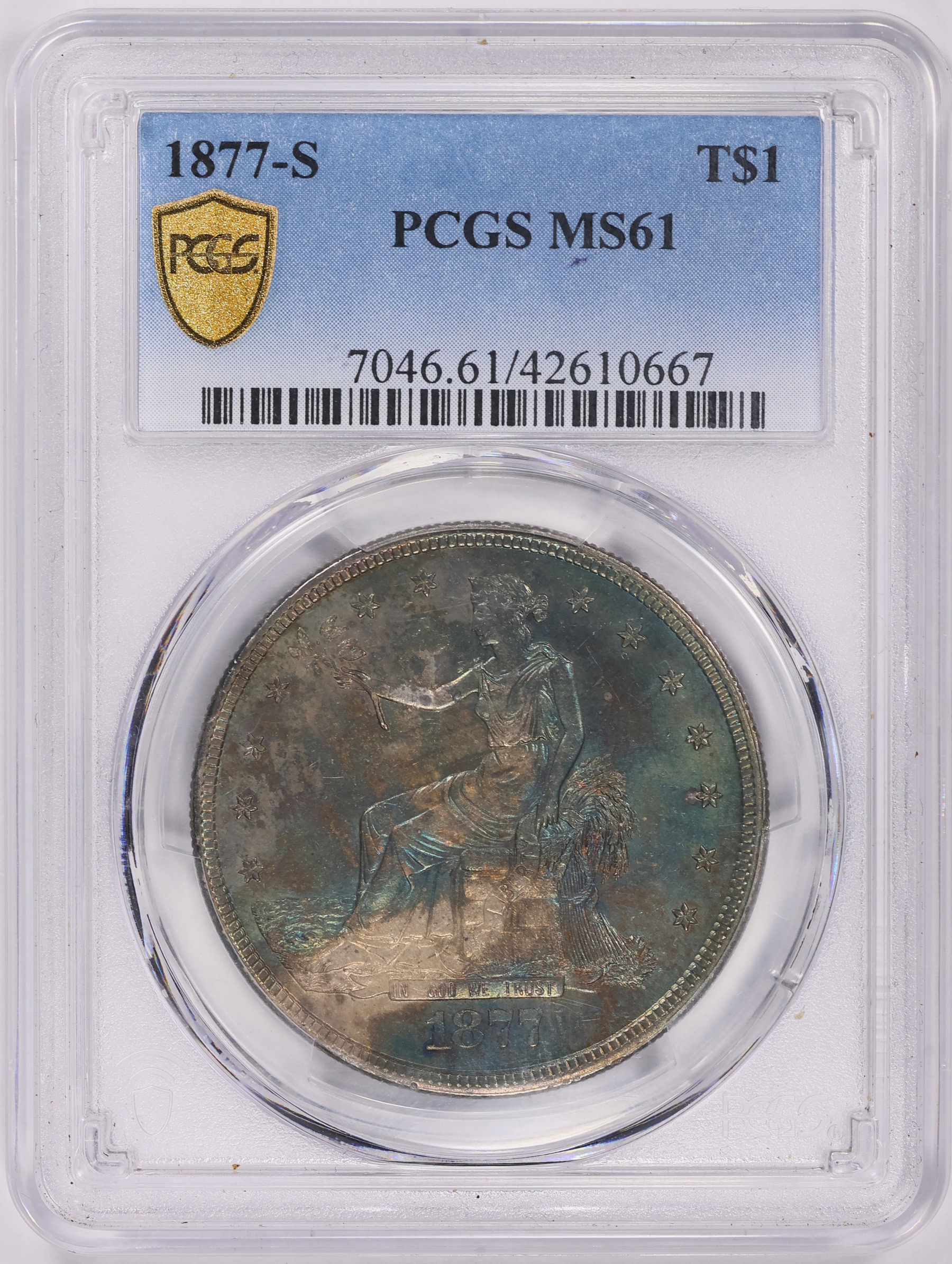 1877-S Trade Silver Dollar PCGS MS-61 (Toned) (Item 1953681 ...