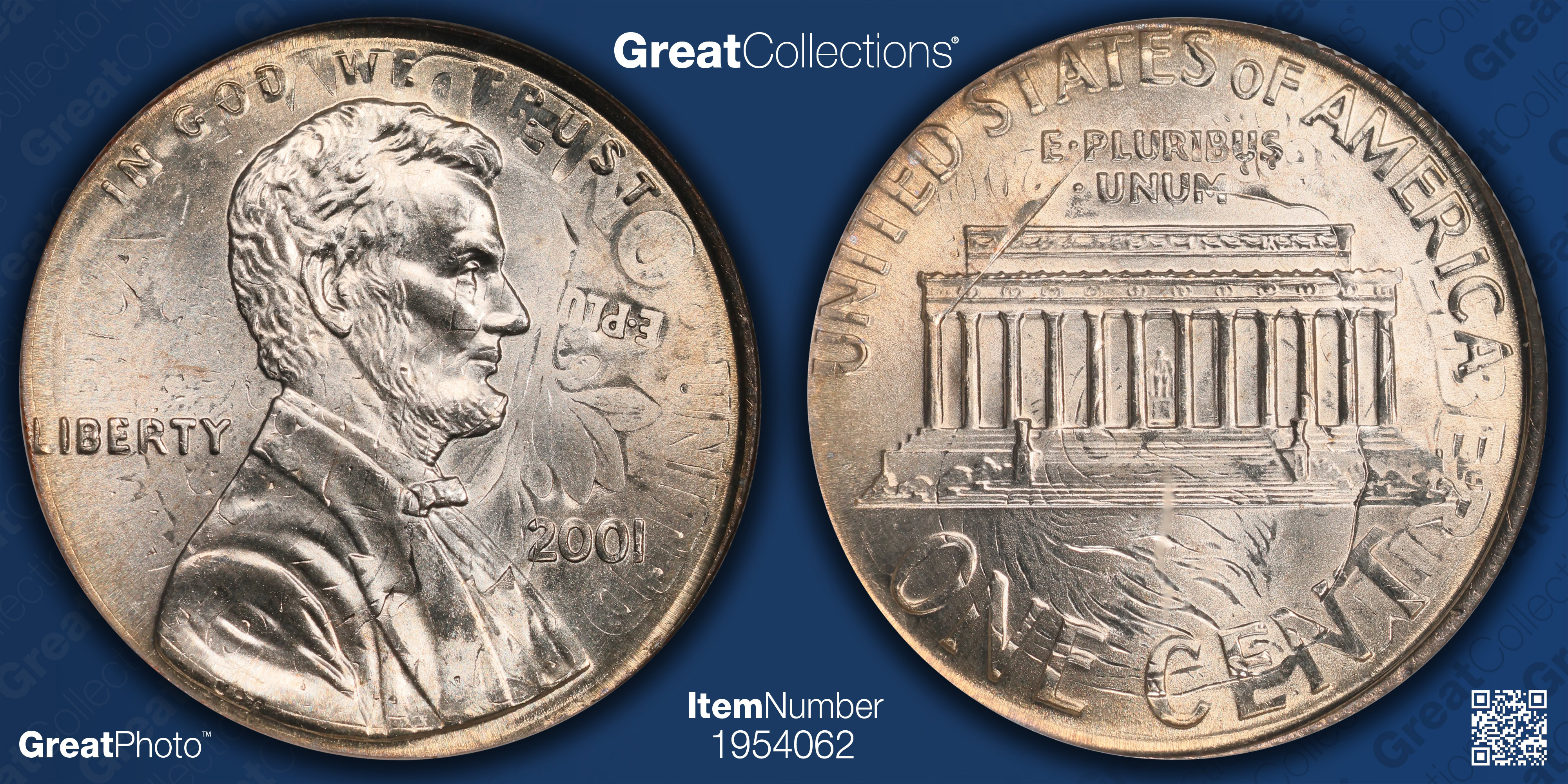 Mint Error 2001 Lincoln Cent Struck on 2001-P Roosevelt Dime NGC MS-67 ...