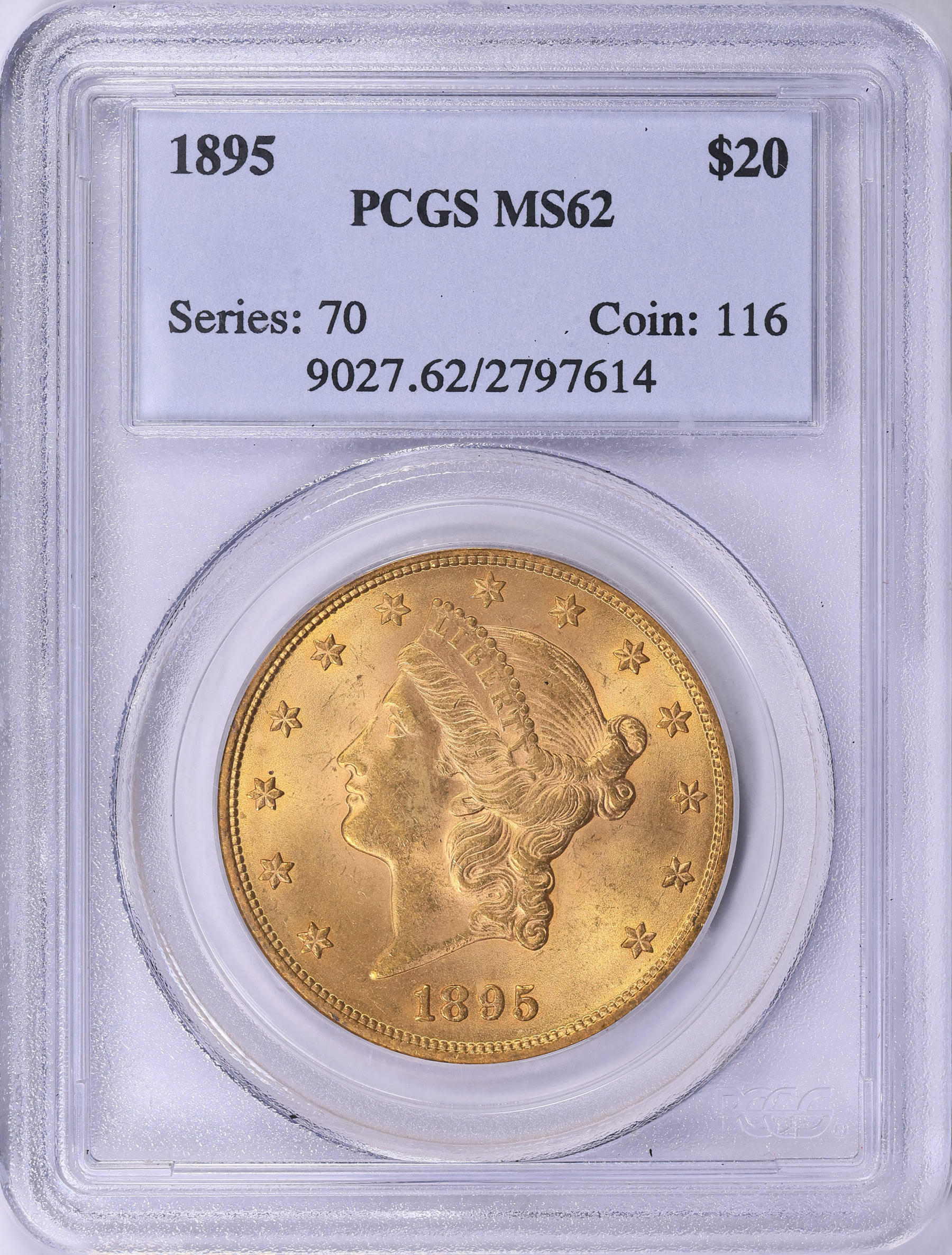 1895 Liberty Gold Double Eagle PCGS MS-62 (Item 1954333 ...