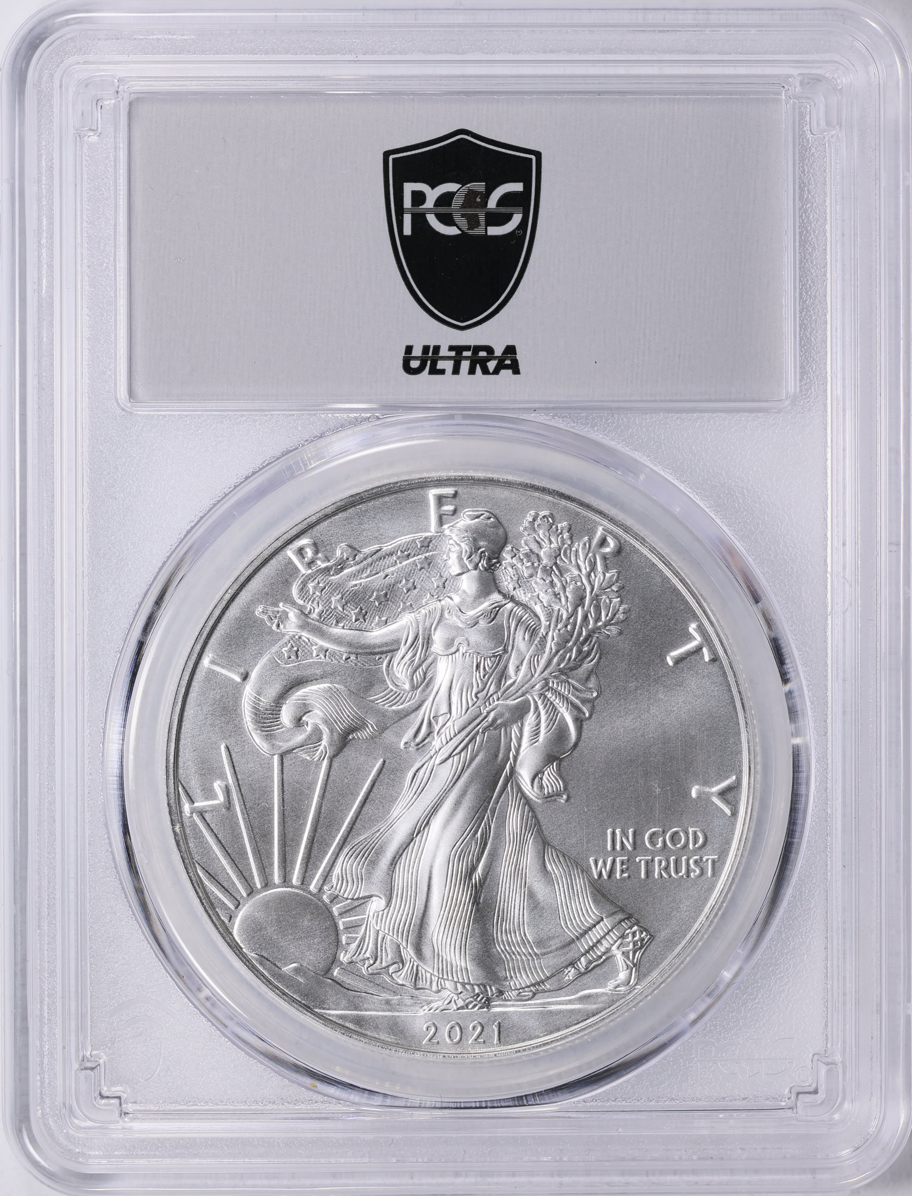 2021-(S) $1 Silver Eagle Type 1 Emergency Issue Struck at San Francisco ...