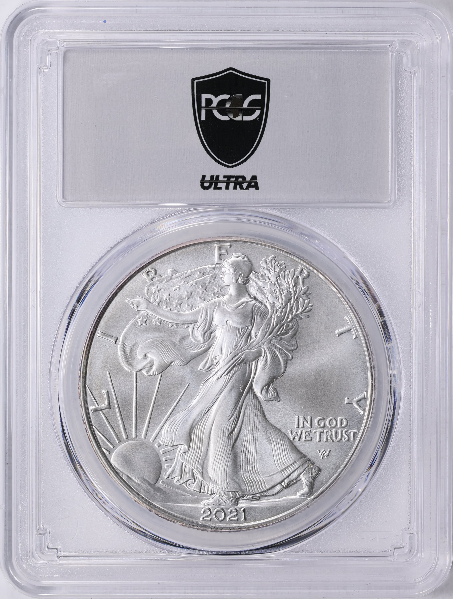 2021-(S) $1 Silver Eagle Type 2 Emergency Issue Struck at San Francisco ...