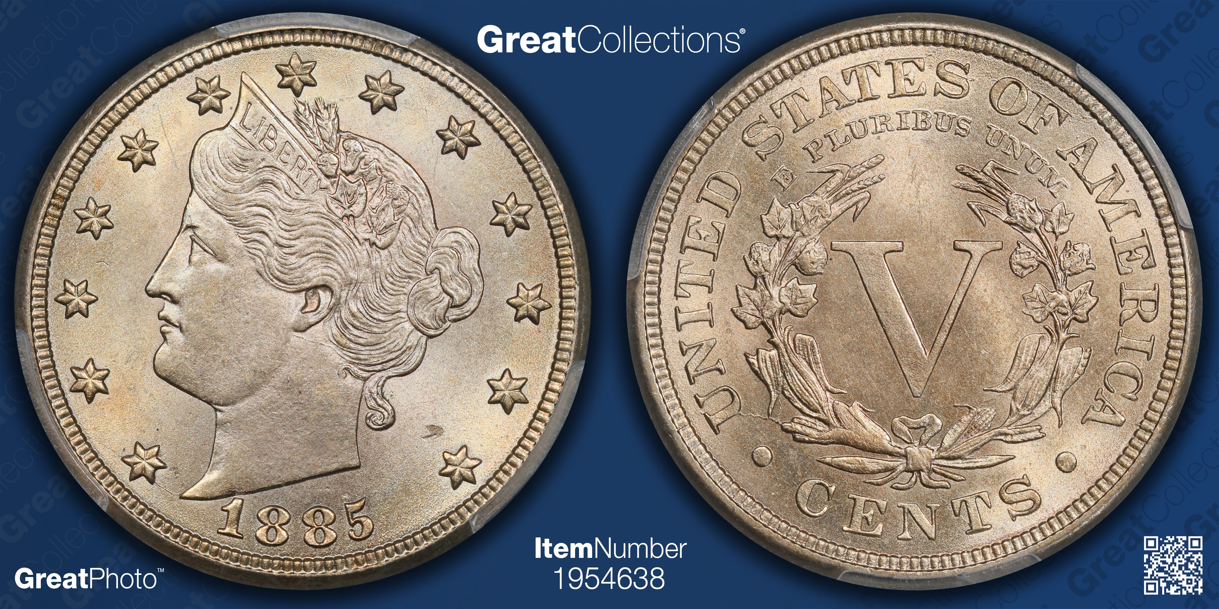 1885 Liberty Nickel PCGS MS-66 (Grand Cru Label) (Item 1954638 ...