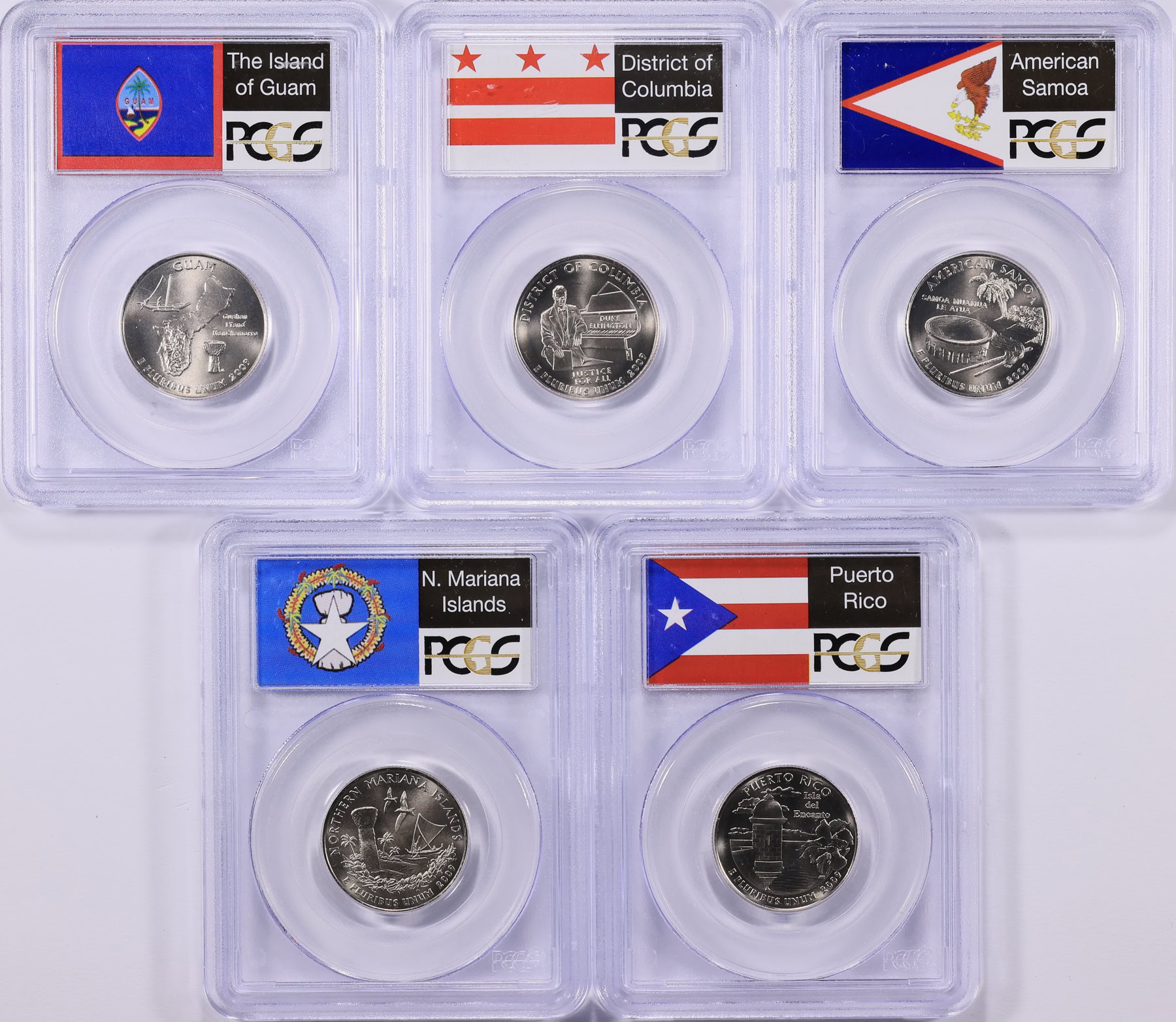2009-D U.S. Territories Quarter Puerto Rico, Northern Mariana Islands ...